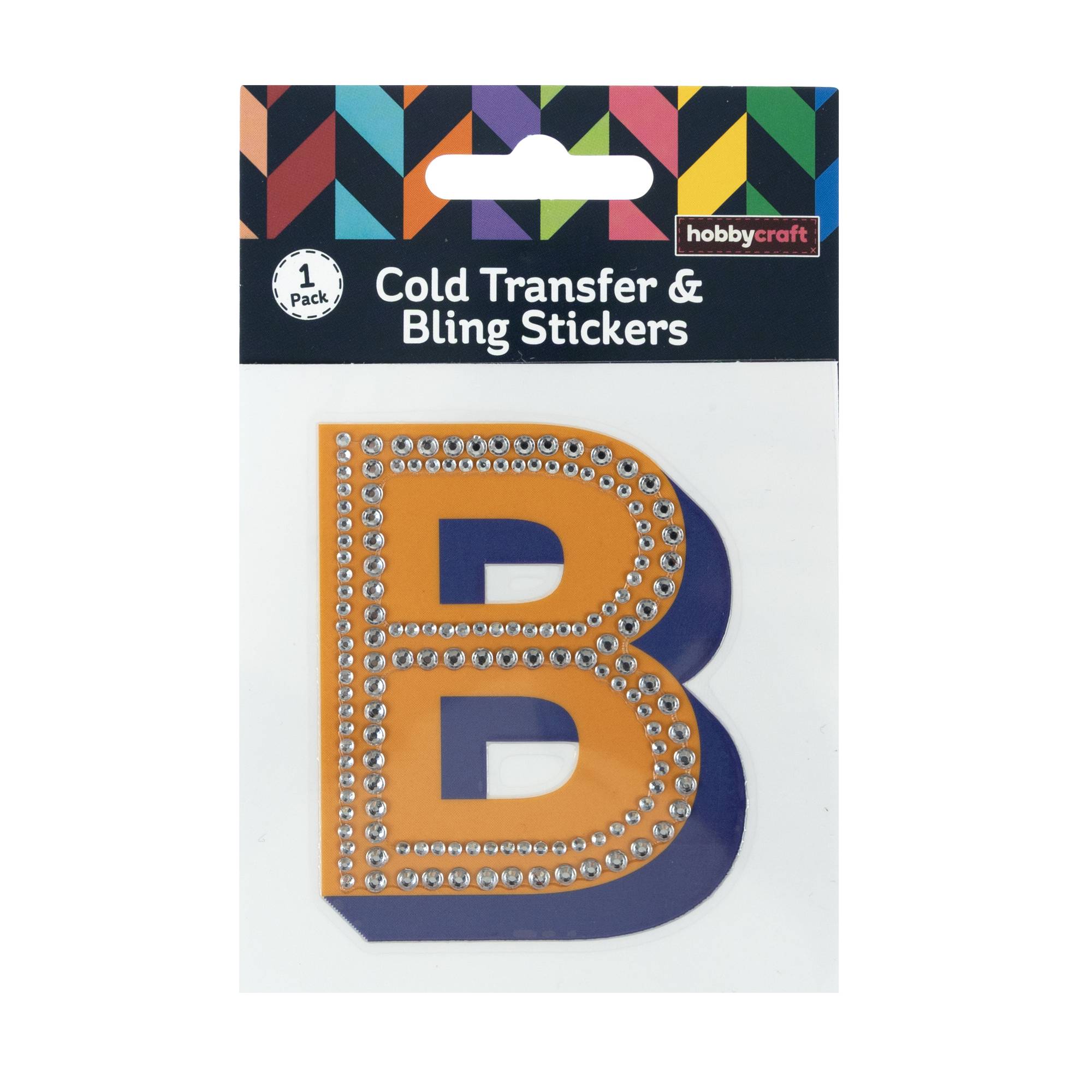 Cold Transfer and Bling Letter B Sticker Set | Hobbycraft