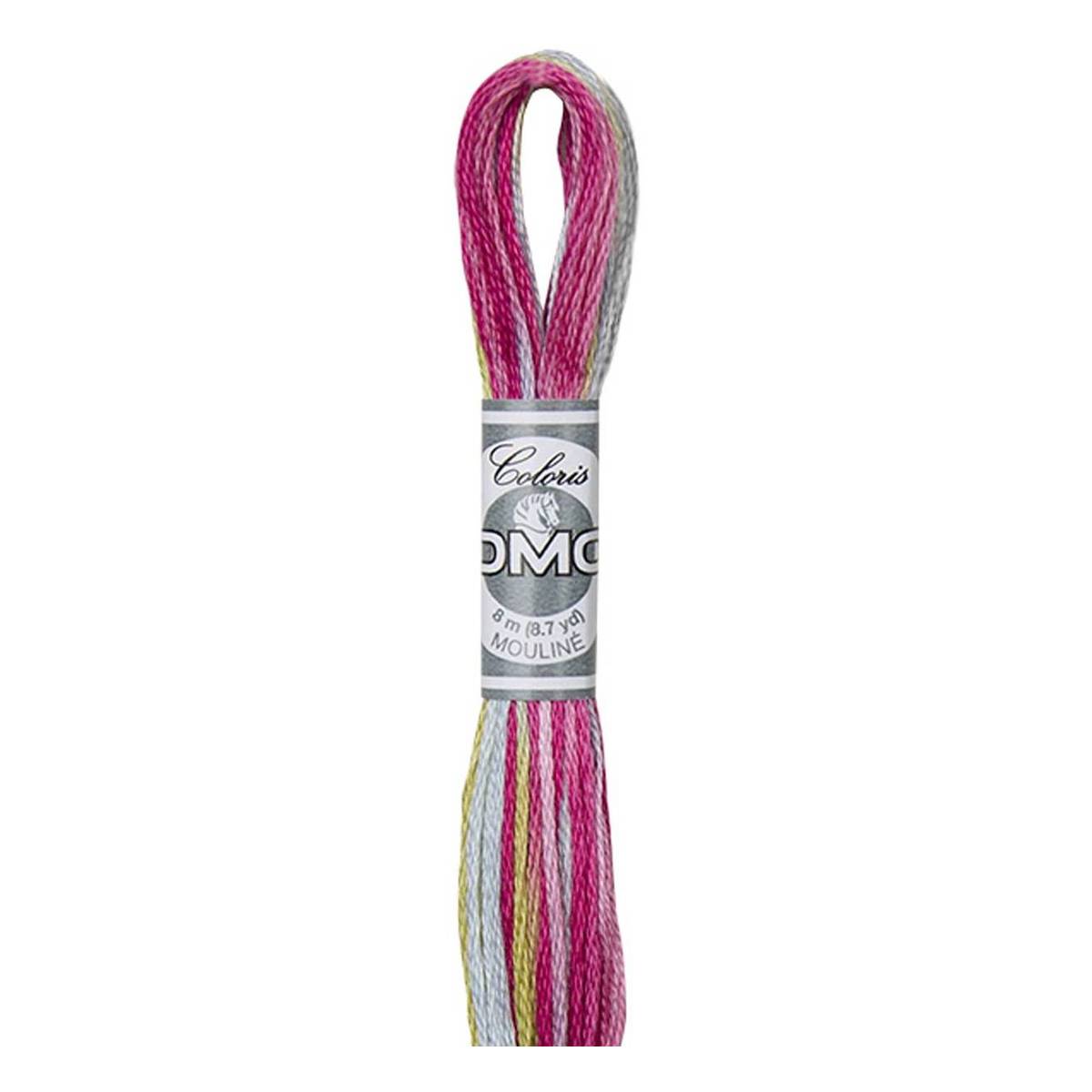 DMC Pink and Yellow Coloris Mouline Cotton Thread 8m (4502) | Hobbycraft