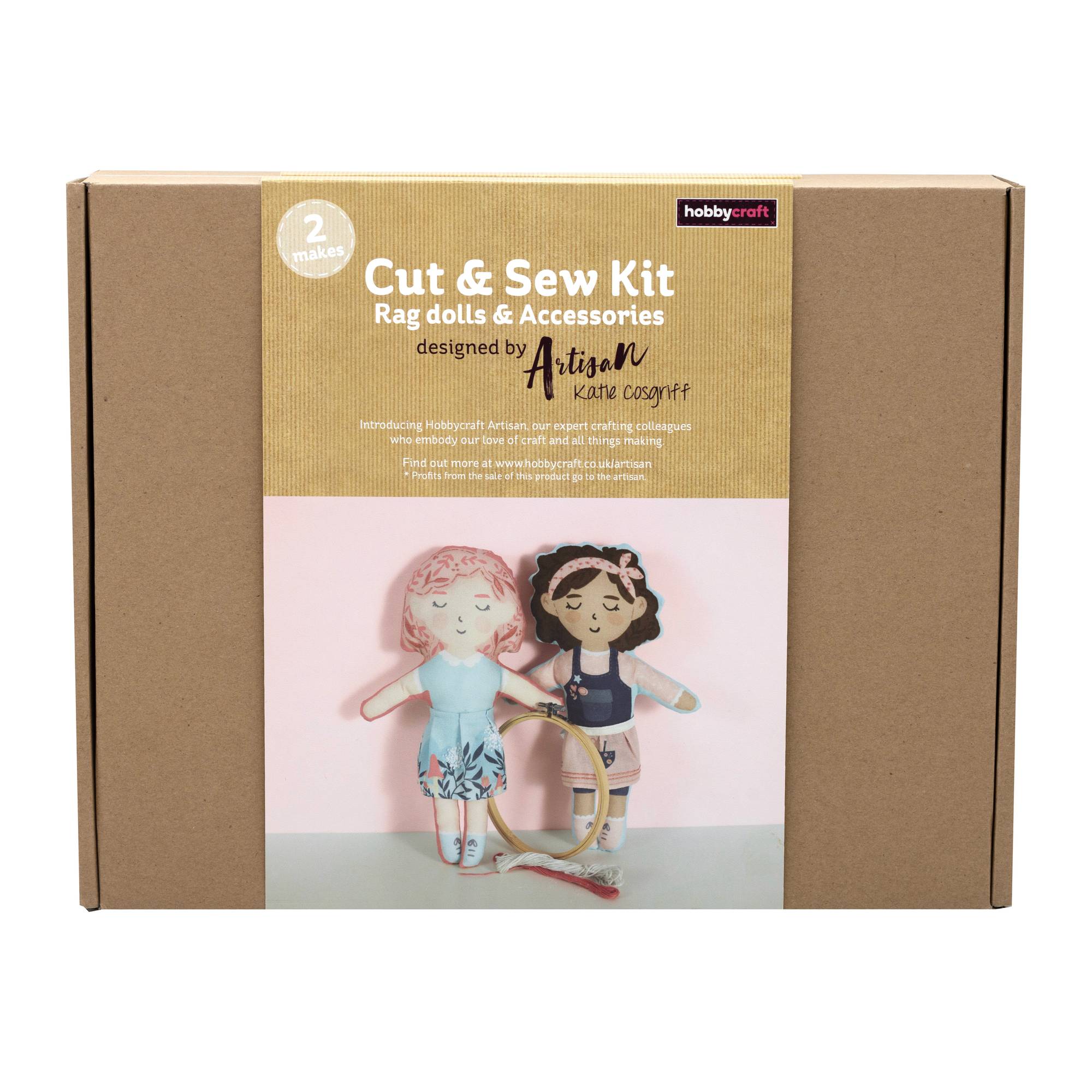 Artisan Cut and Sew Fabric Panel Dolls Kit | Hobbycraft