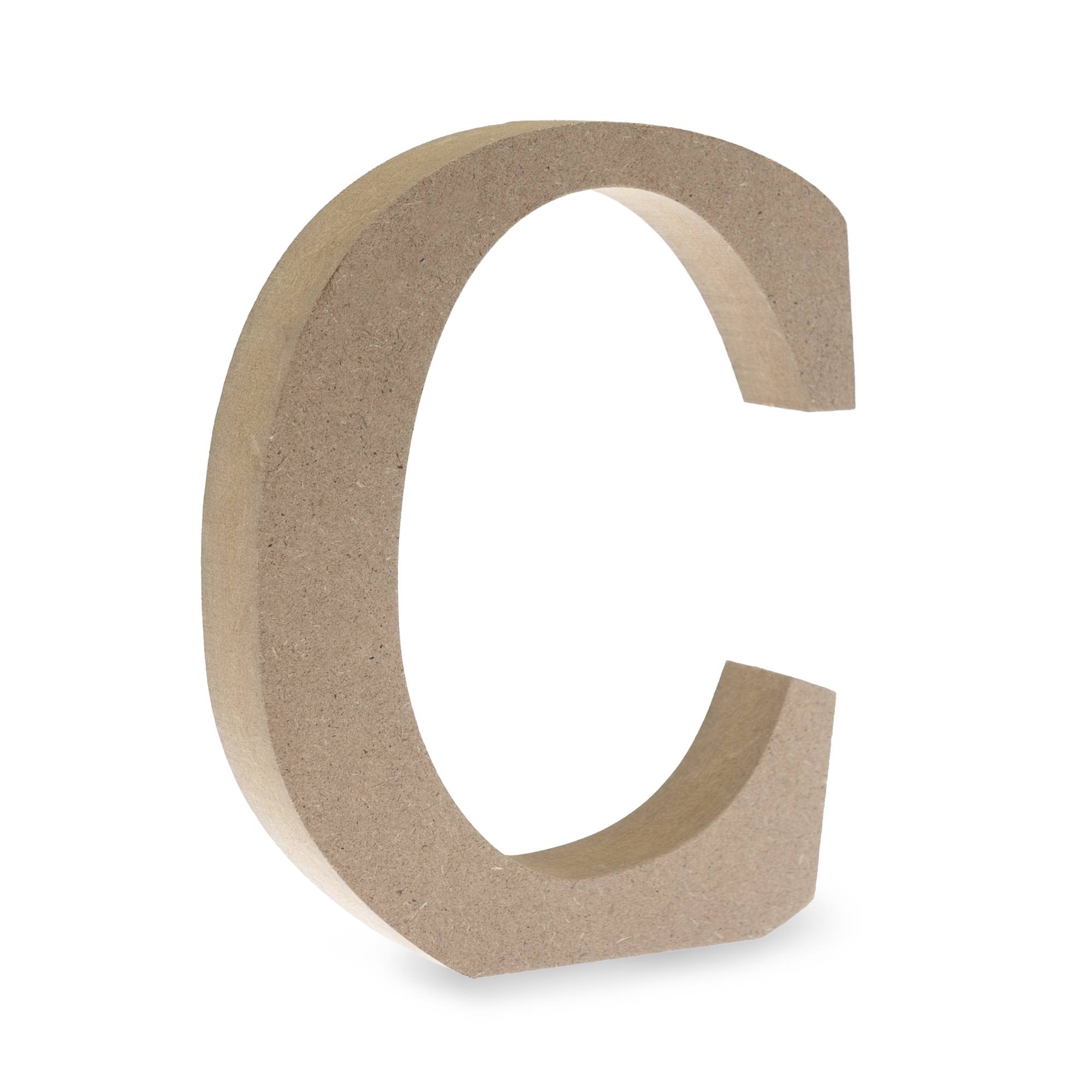 MDF Wooden Letter C 13cm | Hobbycraft