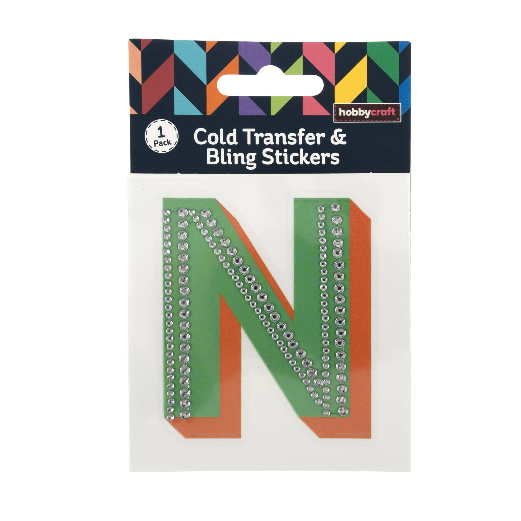 Cold Transfer and Bling Letter N Sticker Set | Hobbycraft