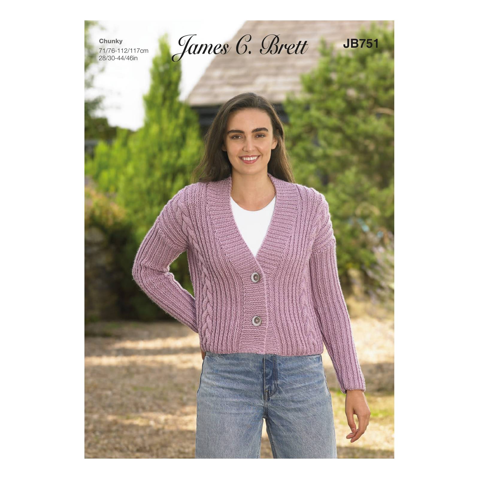 James C Brett Chunky Cardigan Pattern JB751 | Hobbycraft