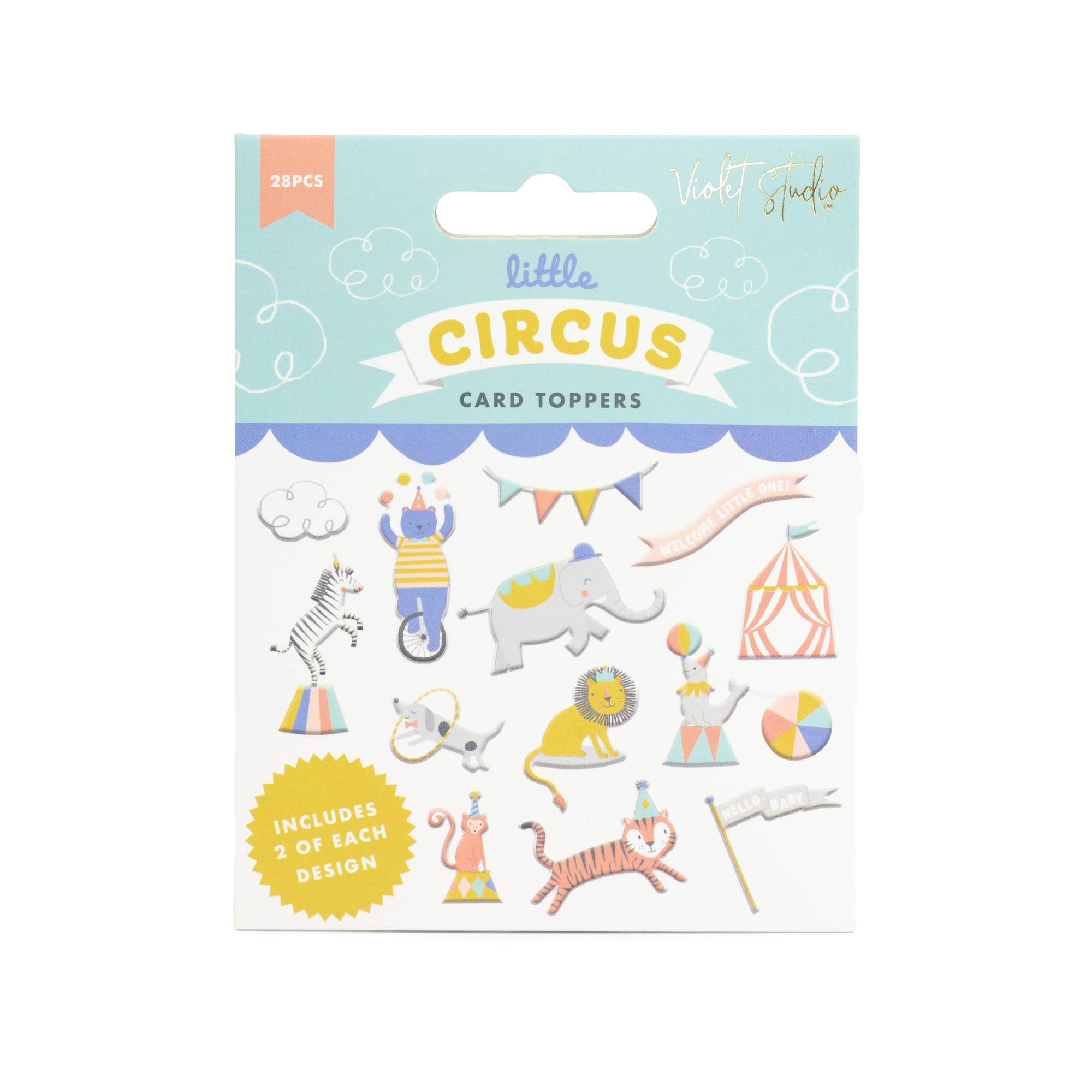 Violet Studio Little Circus Card Toppers 28 Pieces | Hobbycraft