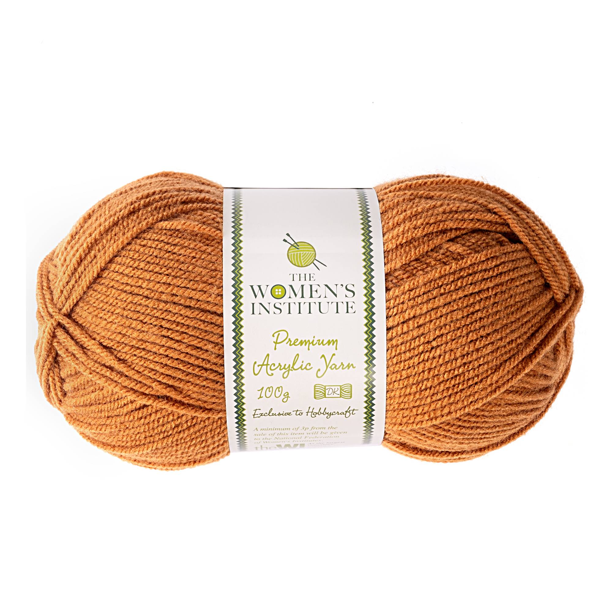 Women's Institute Mid Brown Premium Acrylic Yarn 100g | Hobbycraft