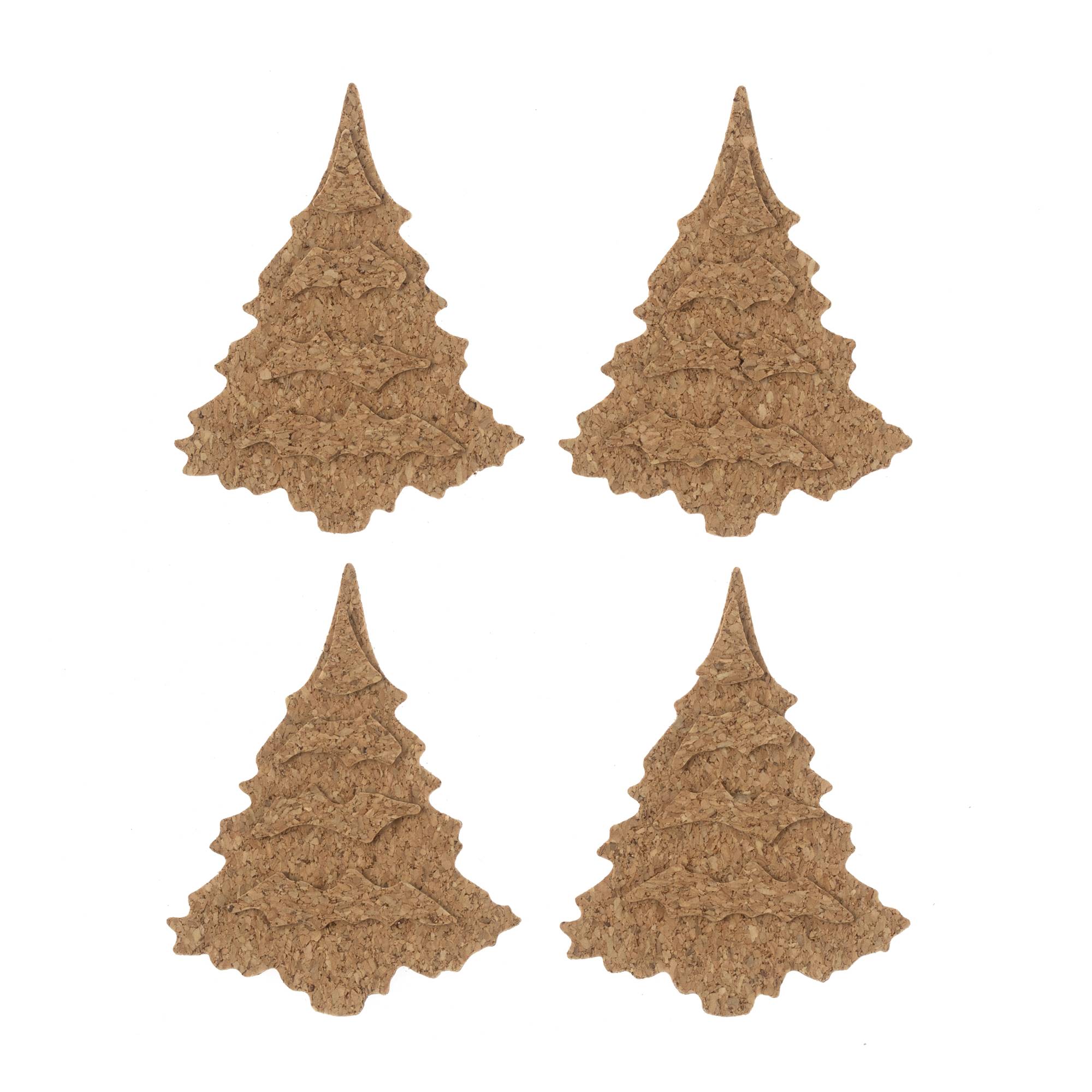 Christmas Tree Cork Stickers 4 Pack | Hobbycraft