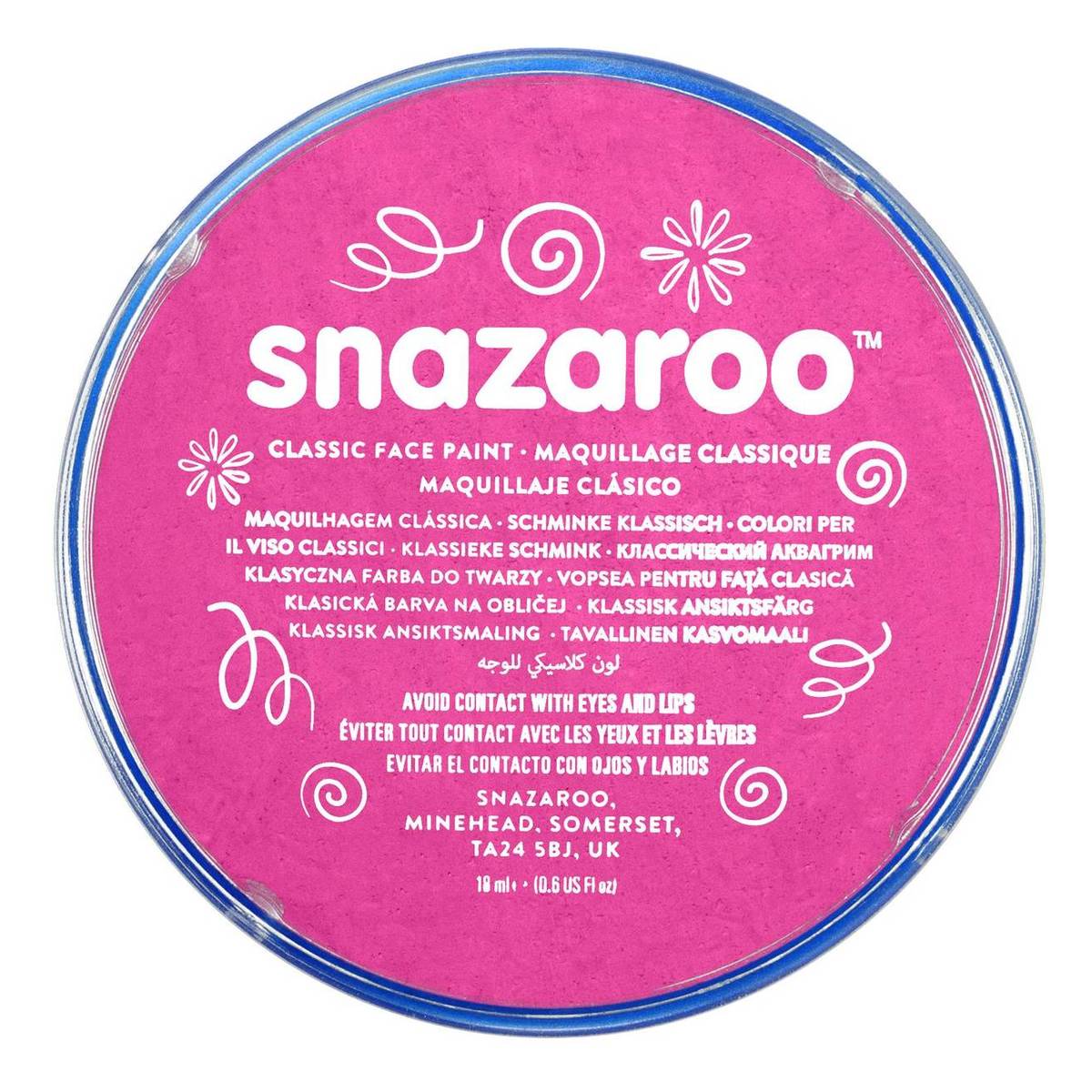 Snazaroo Bright Pink Face Paint Compact 18ml | Hobbycraft