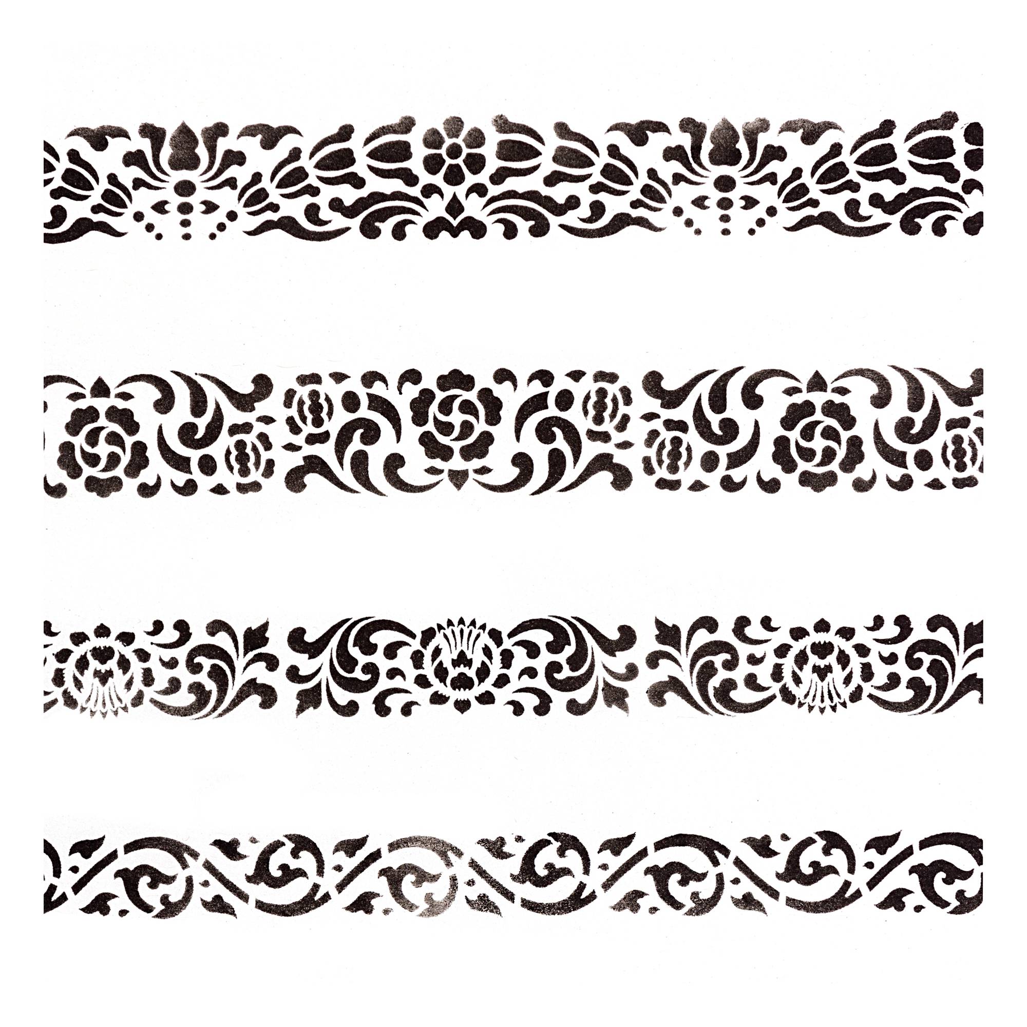 Patterned Borders Stencil 25cm x 25cm | Hobbycraft