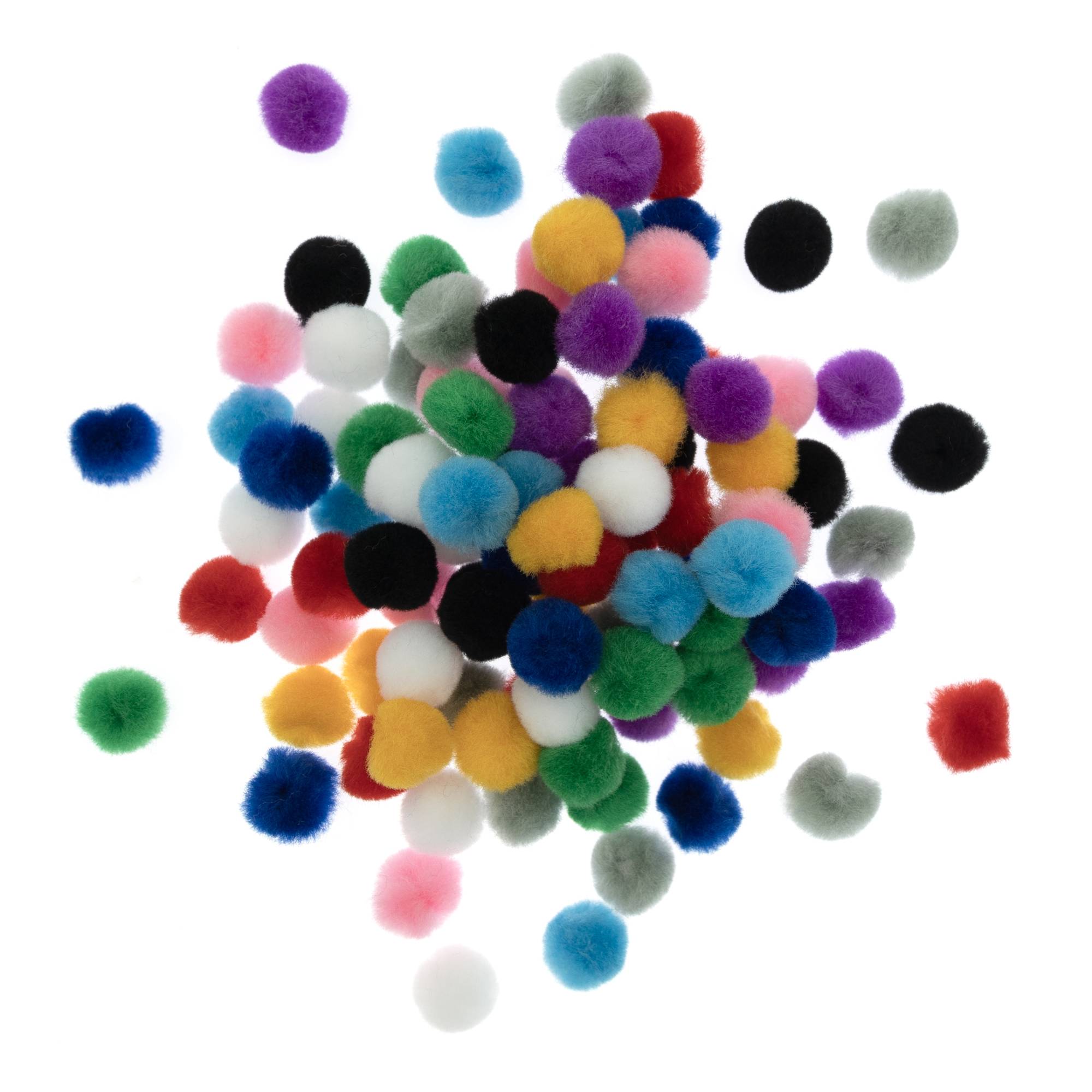 Assorted Pom Poms 2cm 100 Pack | Hobbycraft
