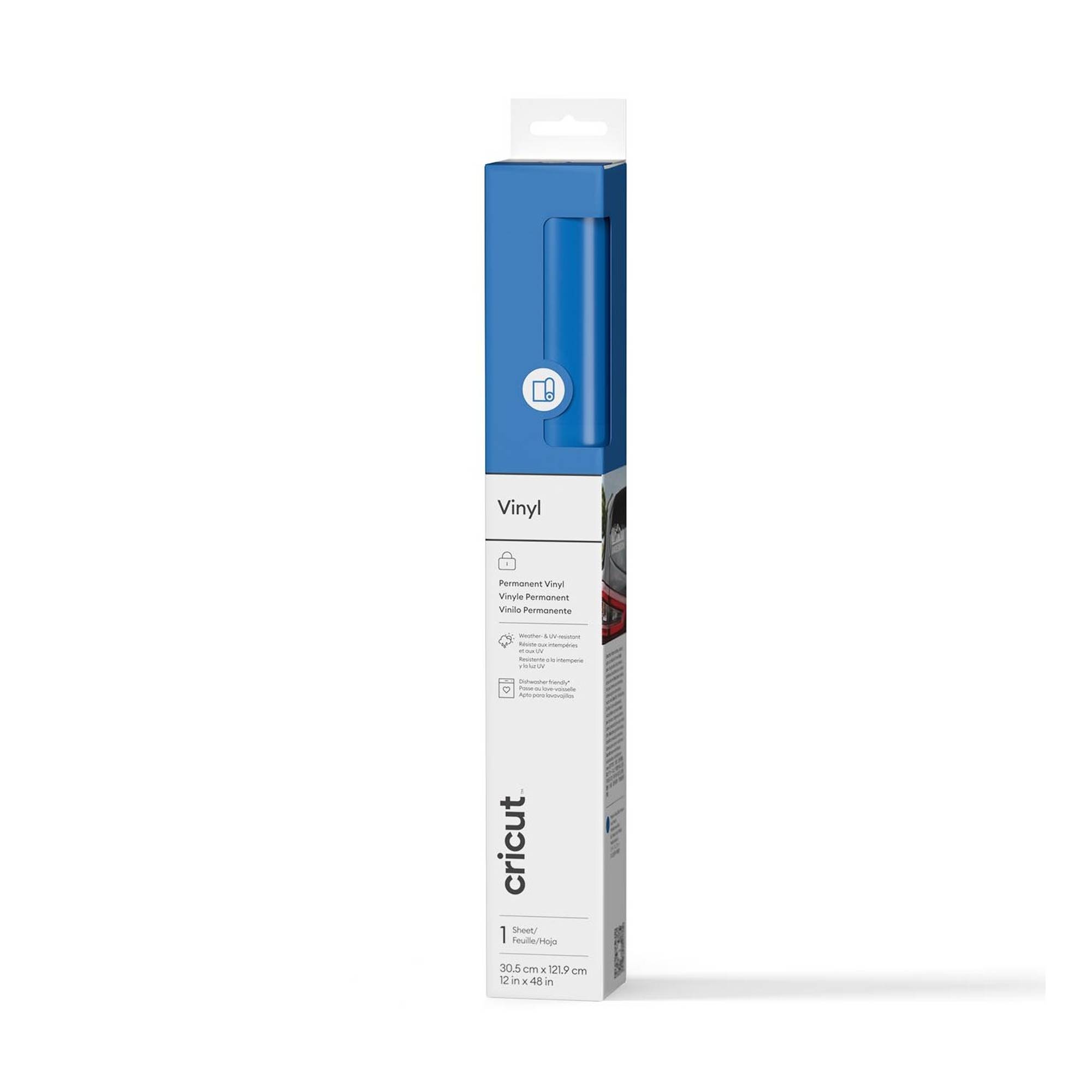 Cricut Medium Blue Permanent Premium Vinyl 12 x 48 Inches | Hobbycraft