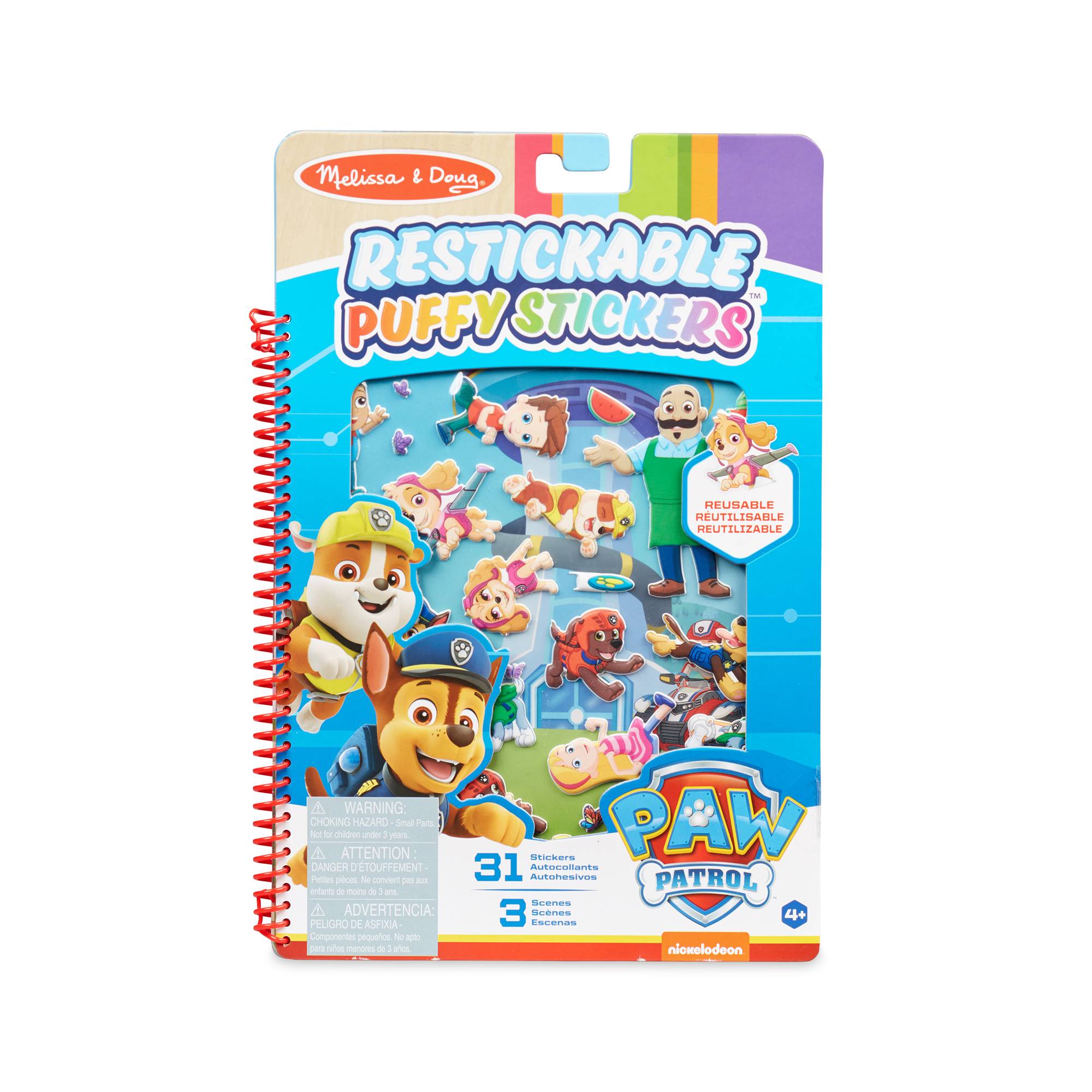 Melissa & Doug Paw Patrol Adventure Bay Puffy Sticker Pad | Hobbycraft