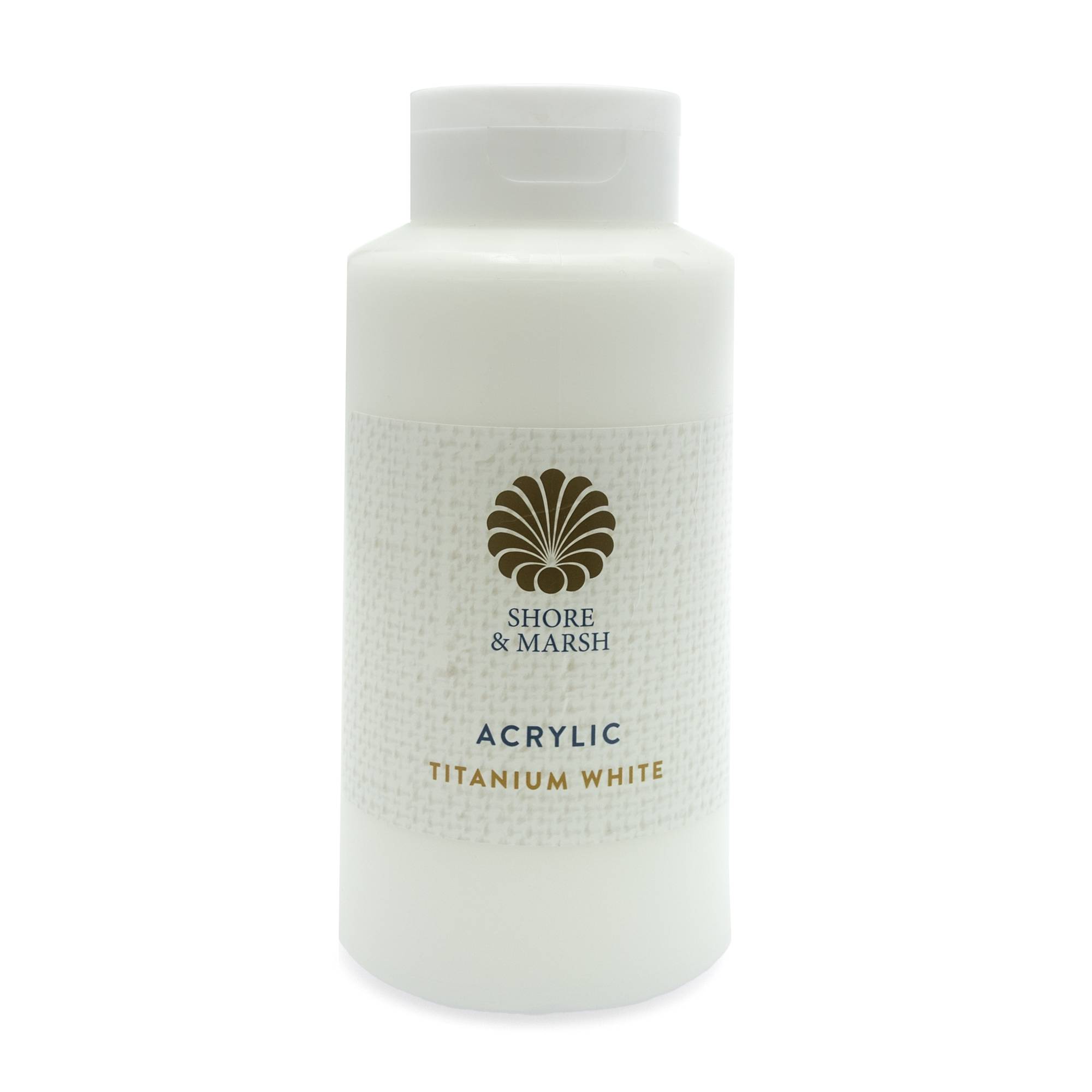 Shore & Marsh Titanium White Acrylic Paint 500ml | Hobbycraft