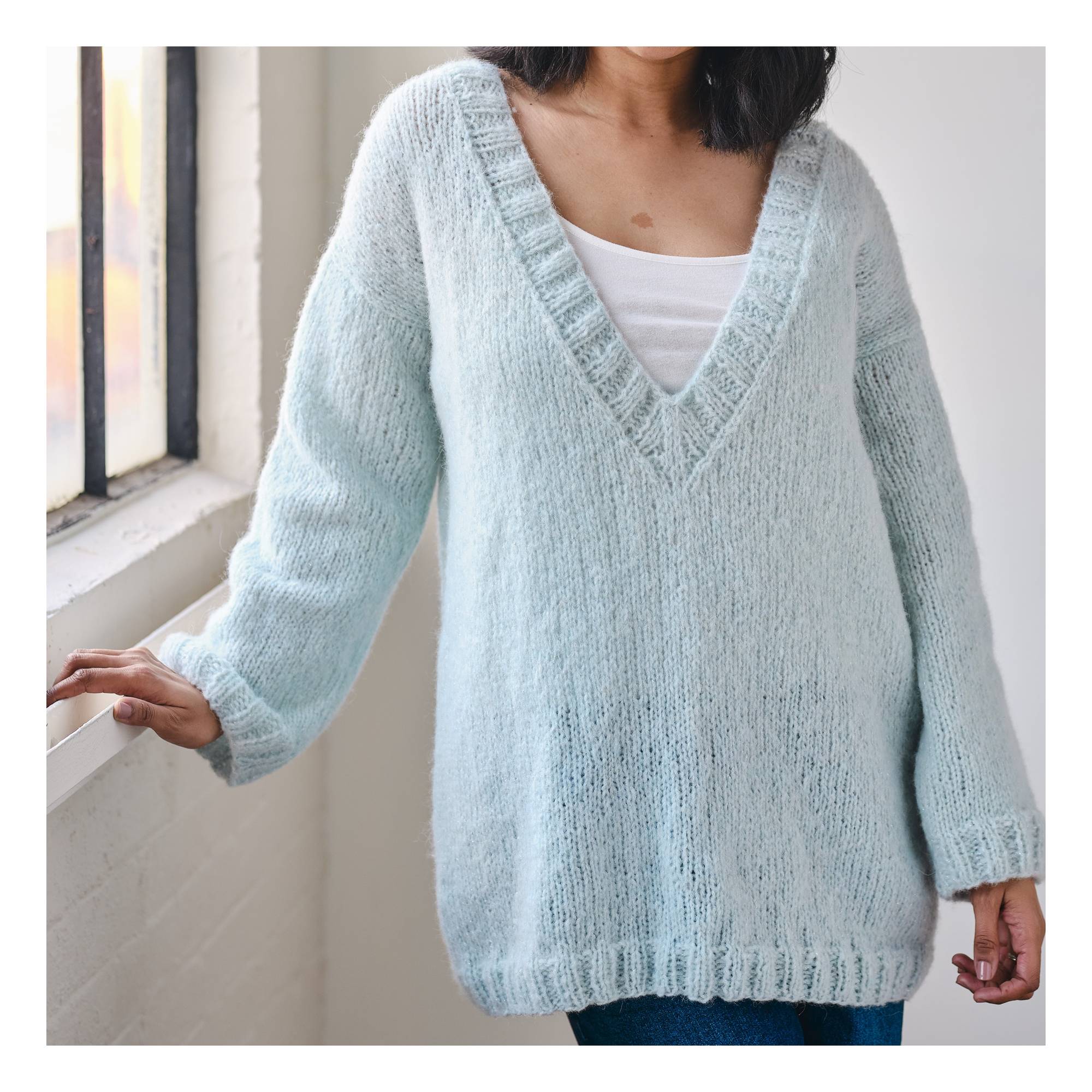 Knitcraft Oversized Jumper Cardigan Digital Pattern 0352 | Hobbycraft