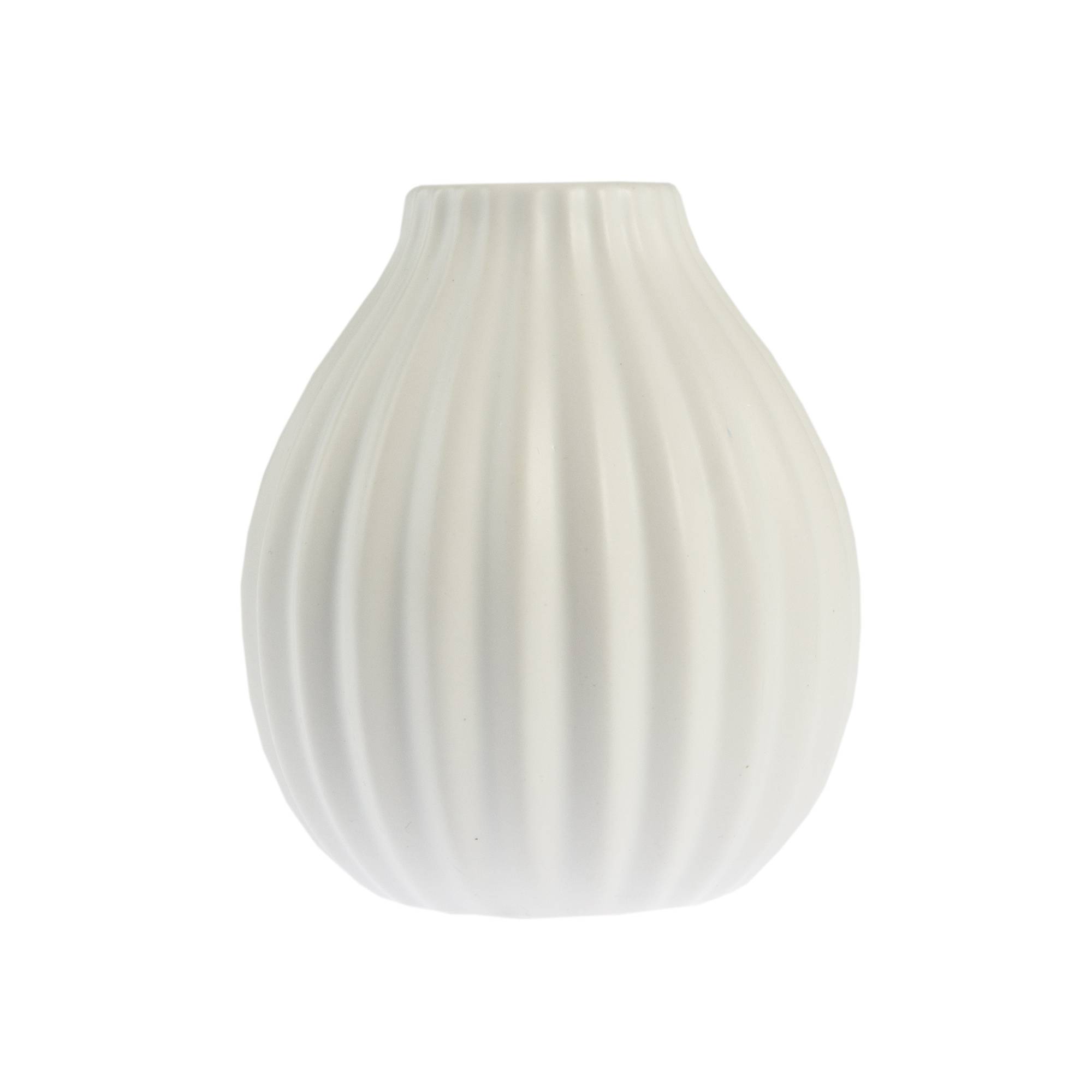 Ceramic Tear-Shaped Wavy Vase 12cm | Hobbycraft