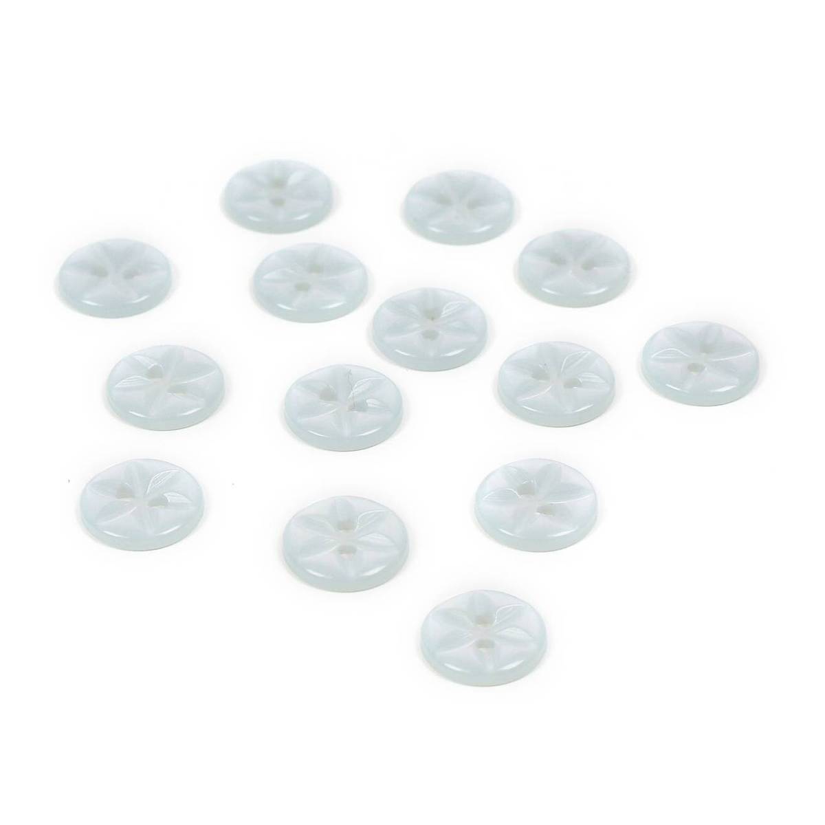 Hemline Baby Blue Basic Star Button 14 Pack | Hobbycraft