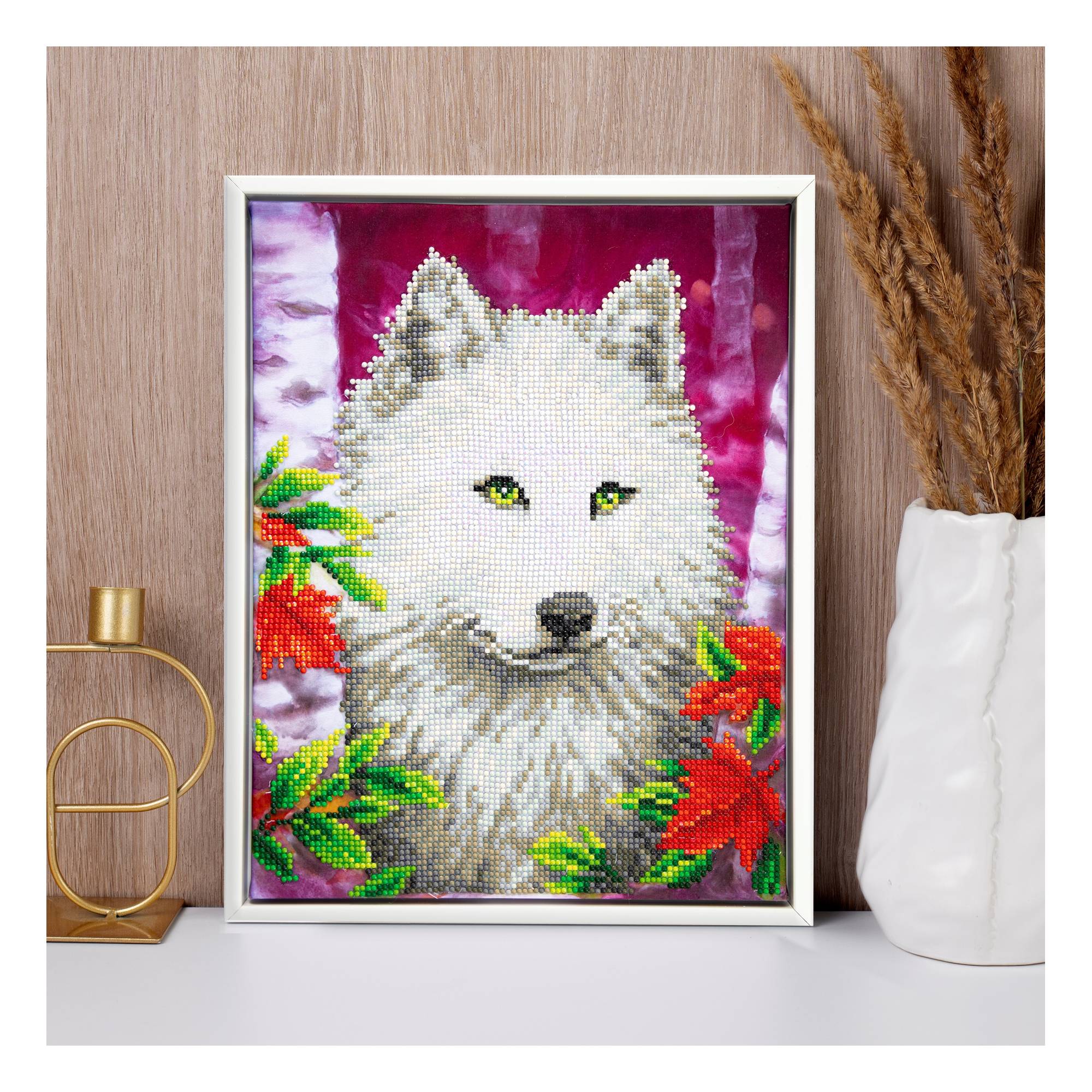 Diamond Dotz White Wolf Kit 27cm x 35cm | Hobbycraft