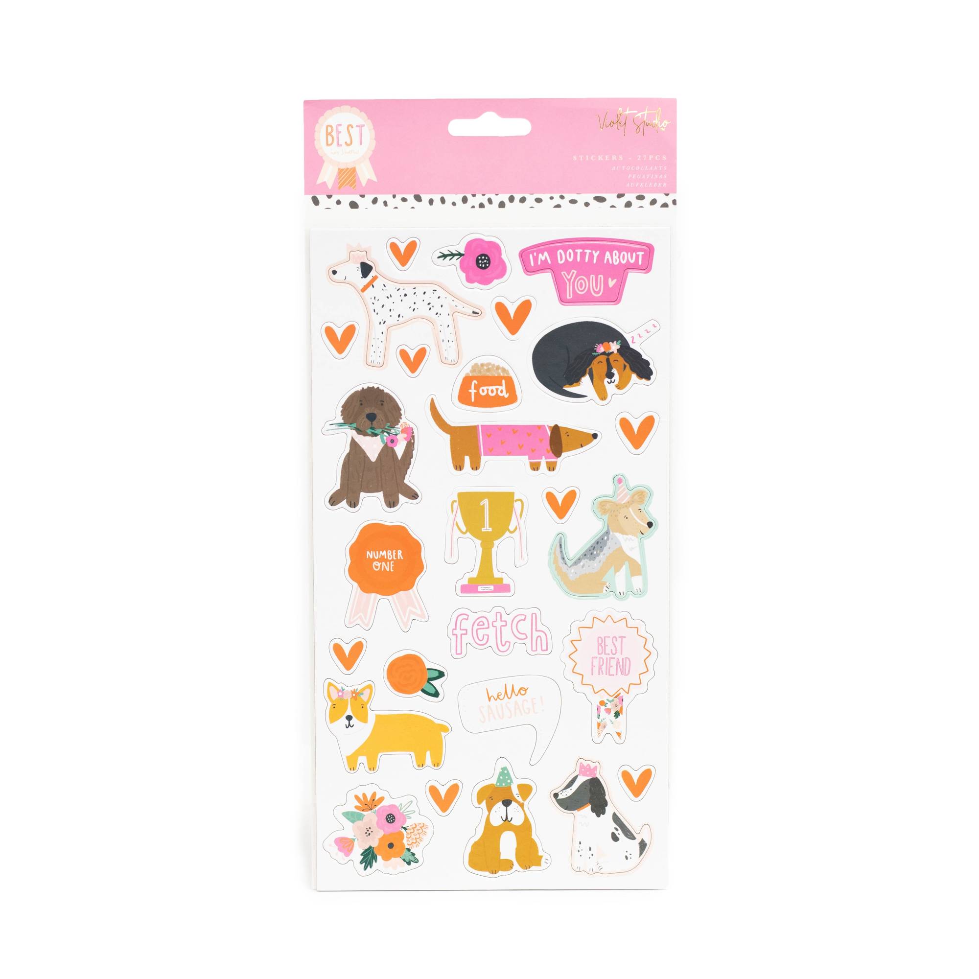 Violet Studio Best in Show Chipboard Stickers 27 Pack | Hobbycraft