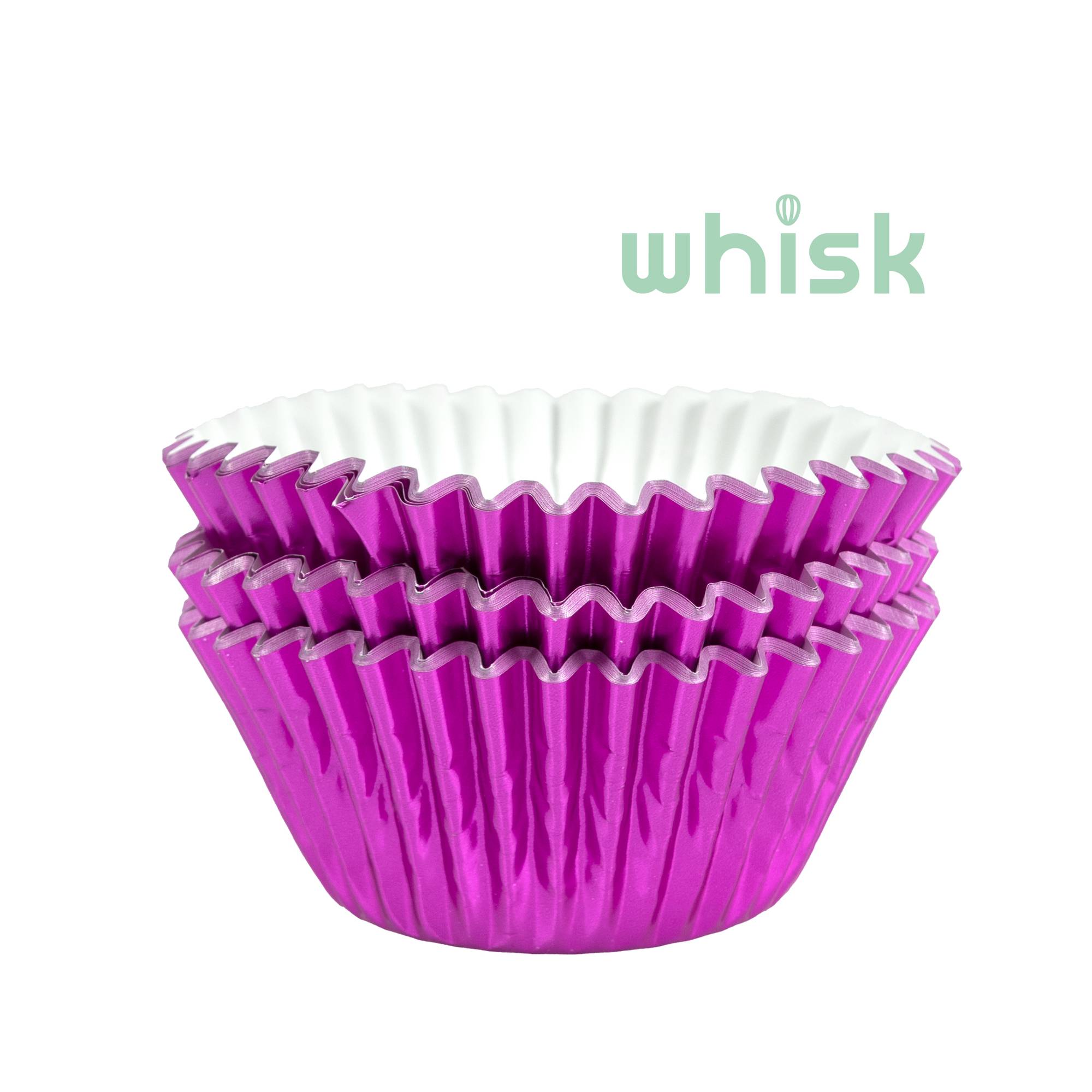 Whisk Pink Foil Cupcake Cases 50 Pack | Hobbycraft
