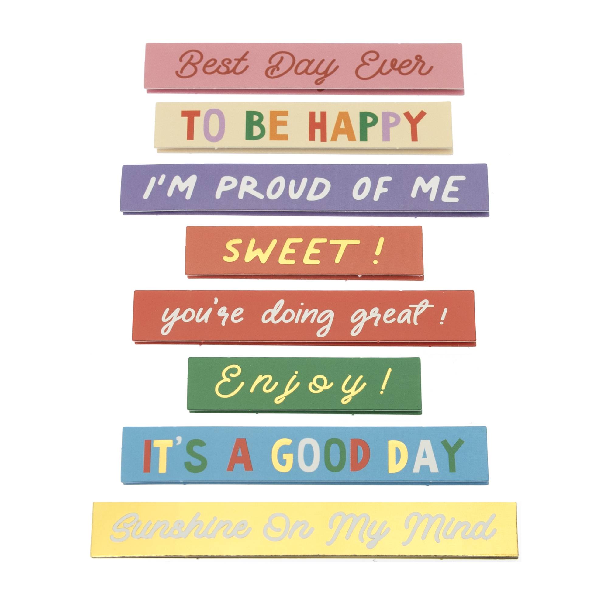 Positive Sentence Card Toppers 8 Pack | Hobbycraft