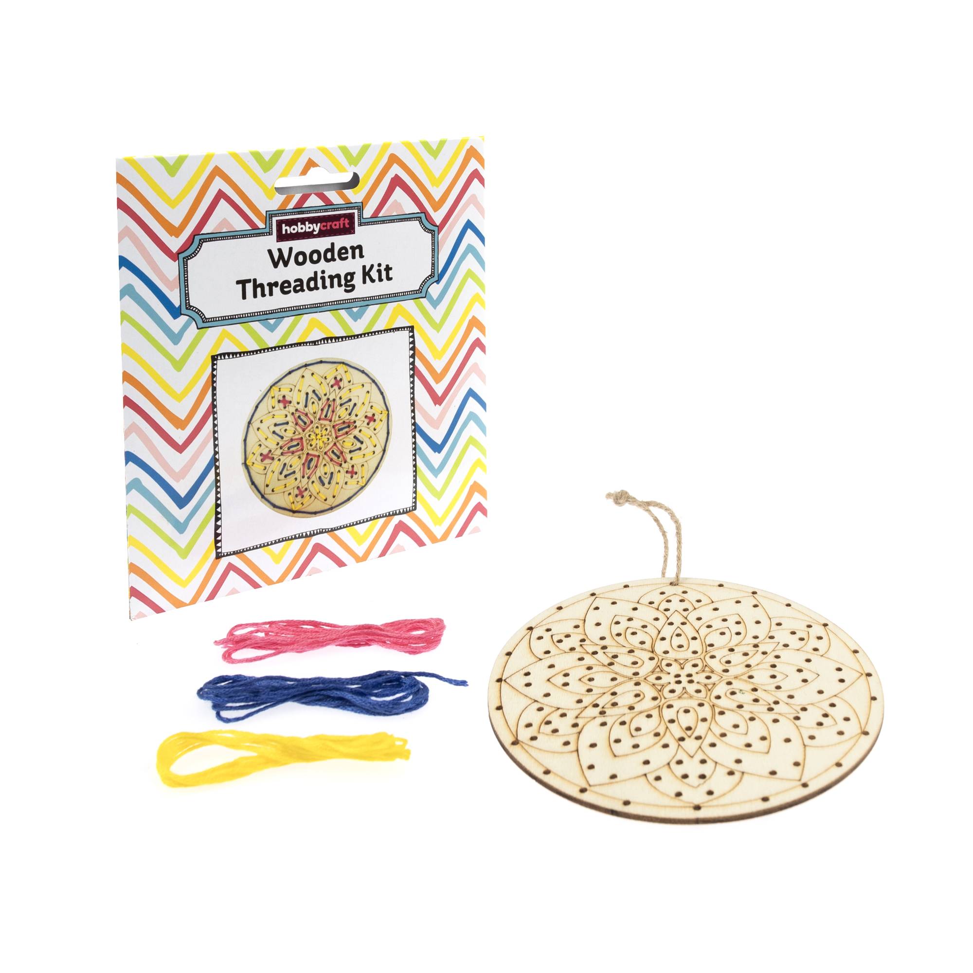 Mandala Wooden Threading Kit | Hobbycraft