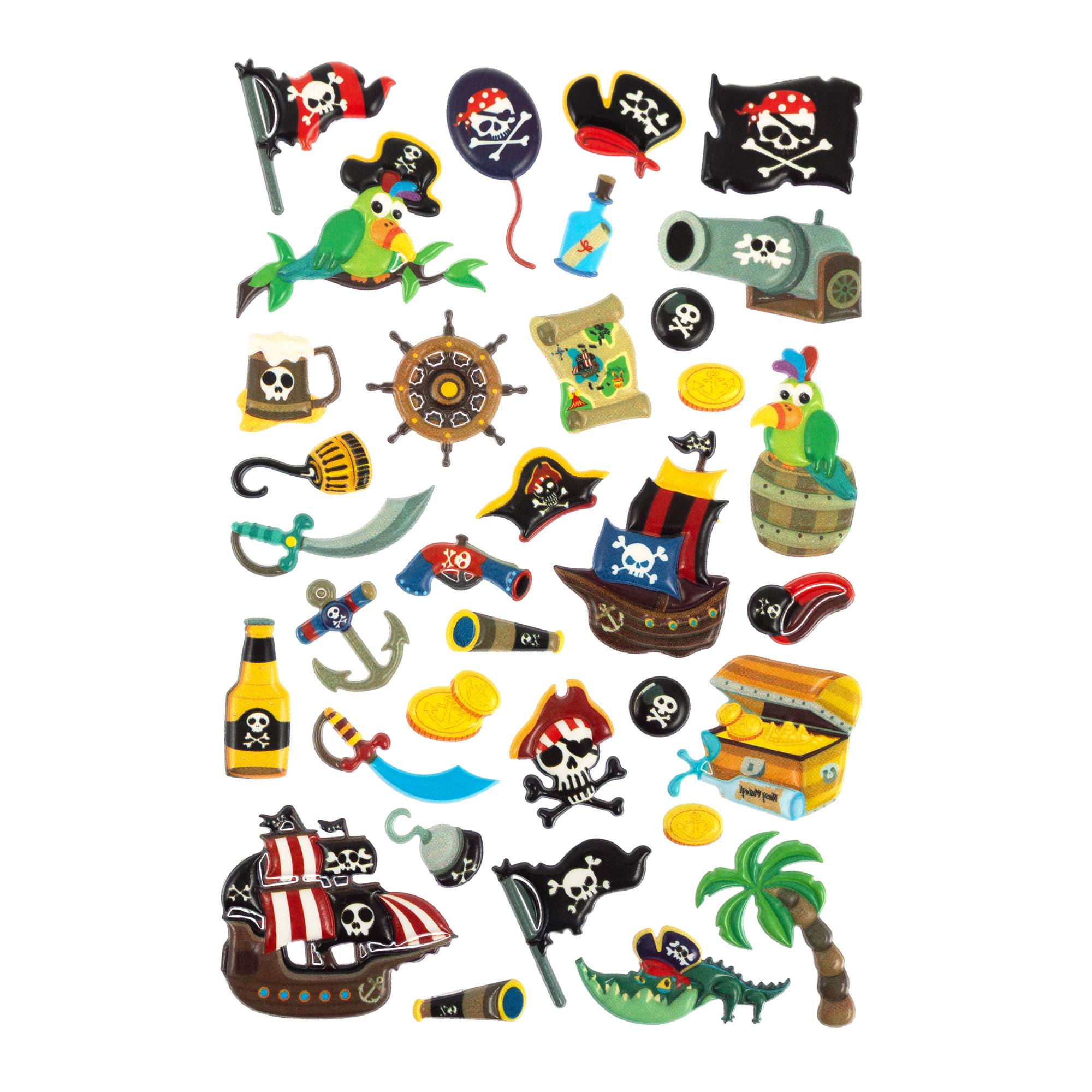 Pirate Fun Puffy Stickers | Hobbycraft