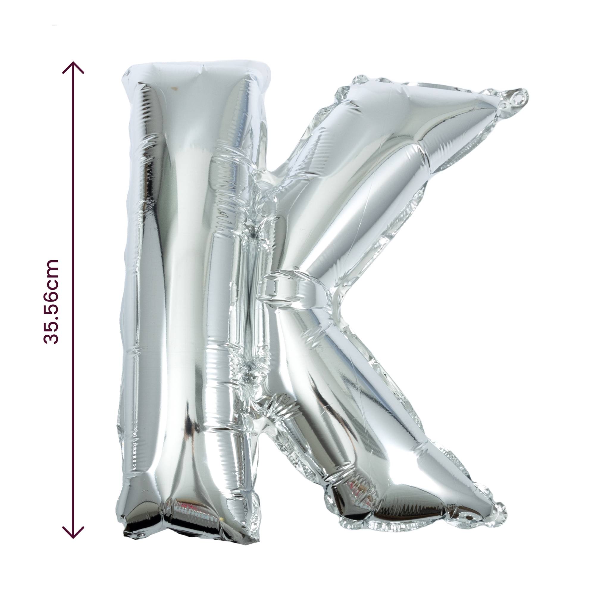 Silver Foil Letter K Balloon | Hobbycraft
