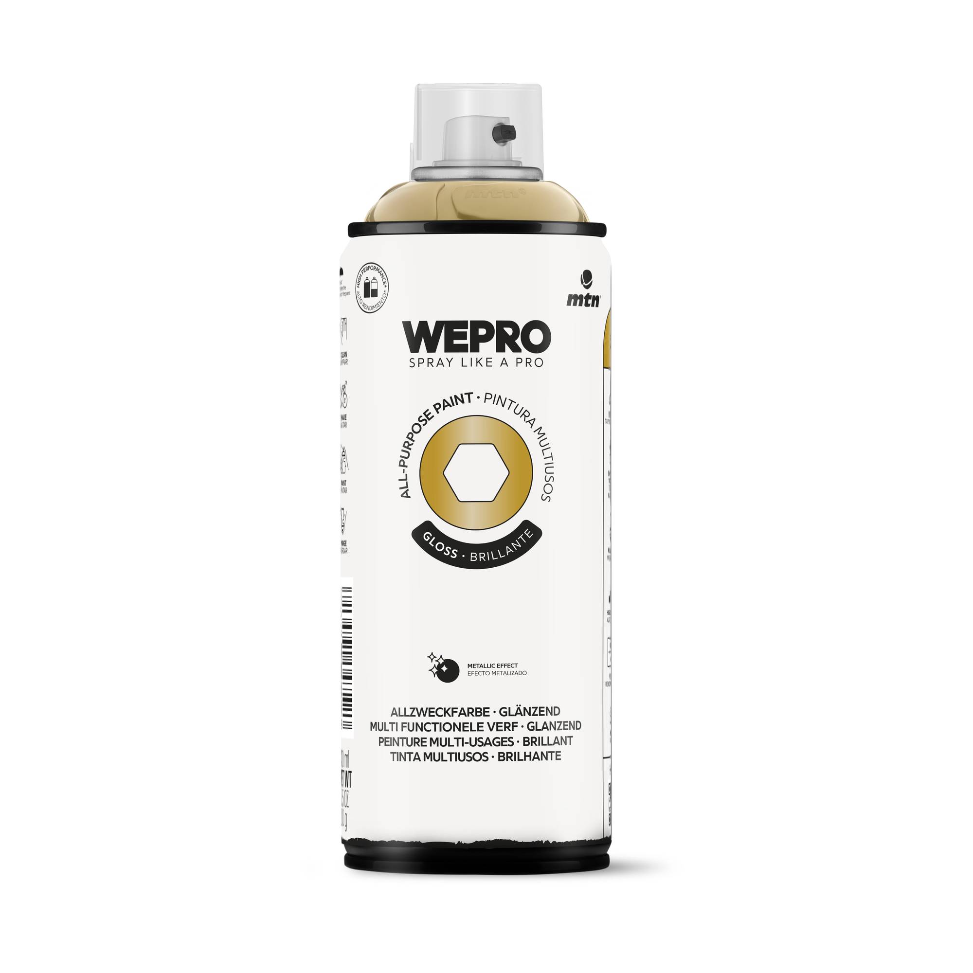 MTN WEPRO Gold Gloss All-Purpose Paint 400ml | Hobbycraft