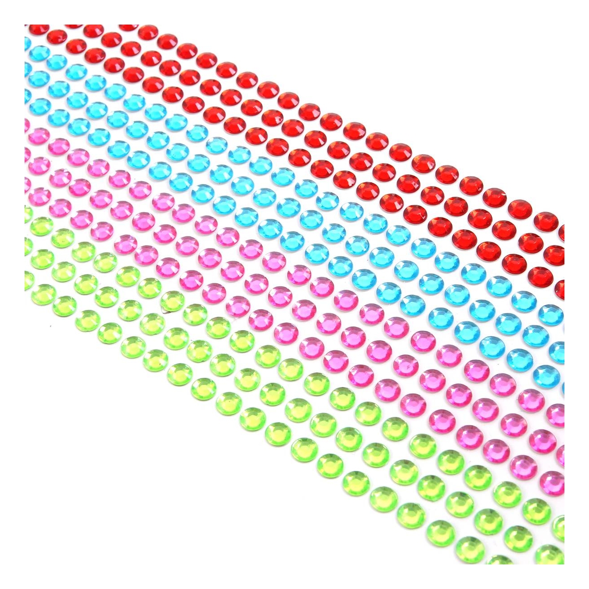Mixed Neon Adhesive Gems 6mm 504 Pack | Hobbycraft