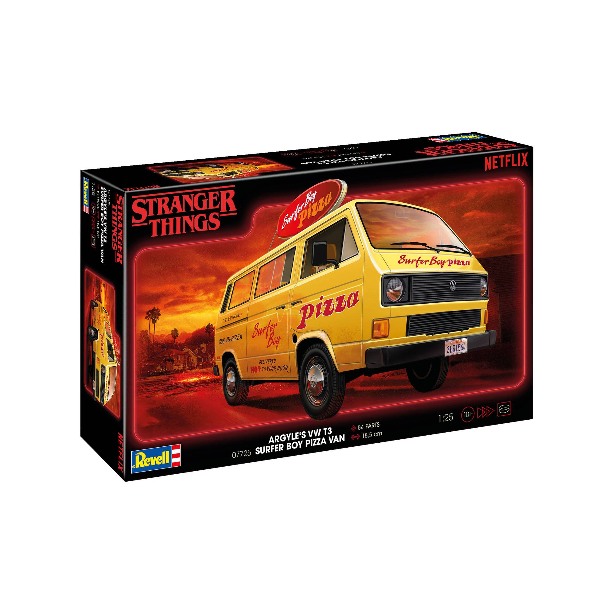 Revell Stranger Things VW T3 Bus Surfer Boy Model Kit 1:25 | Hobbycraft