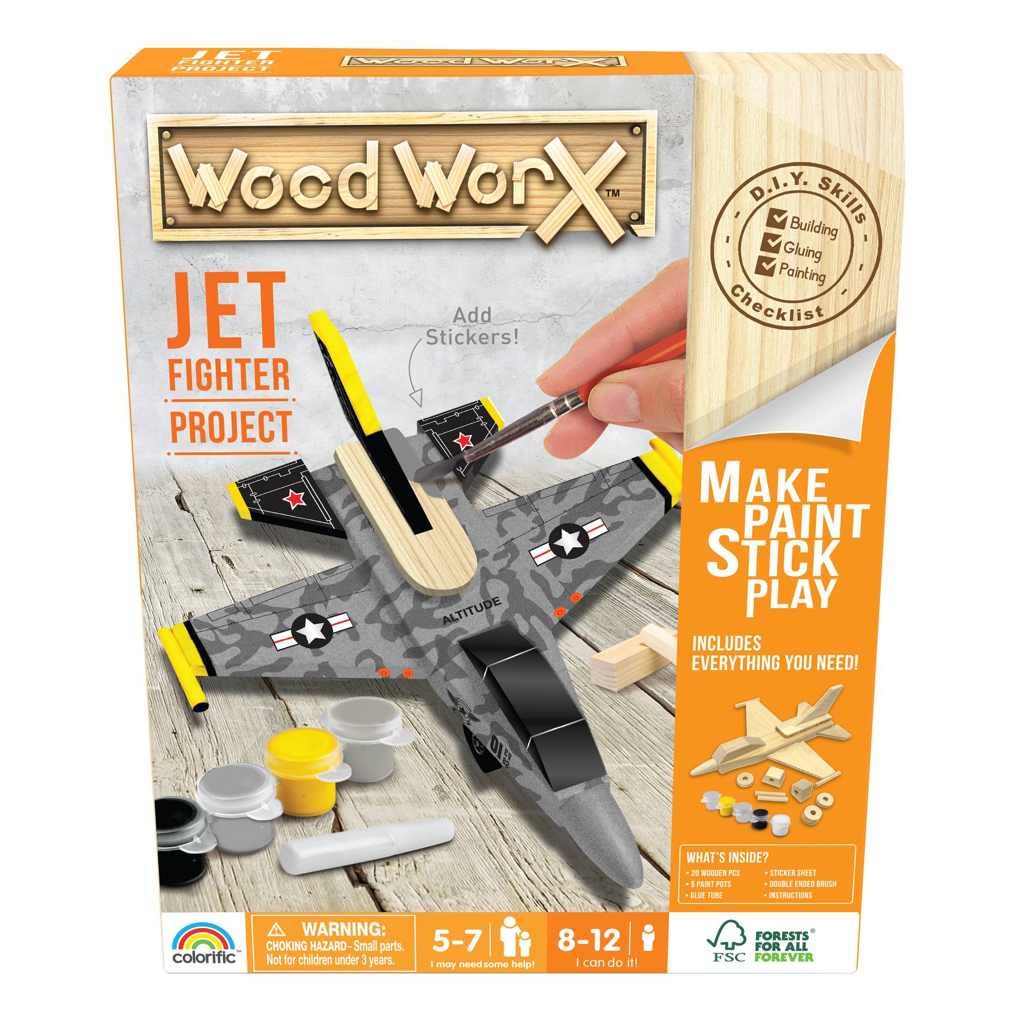 Wood WorX Jet Fighter Project Kit | Hobbycraft