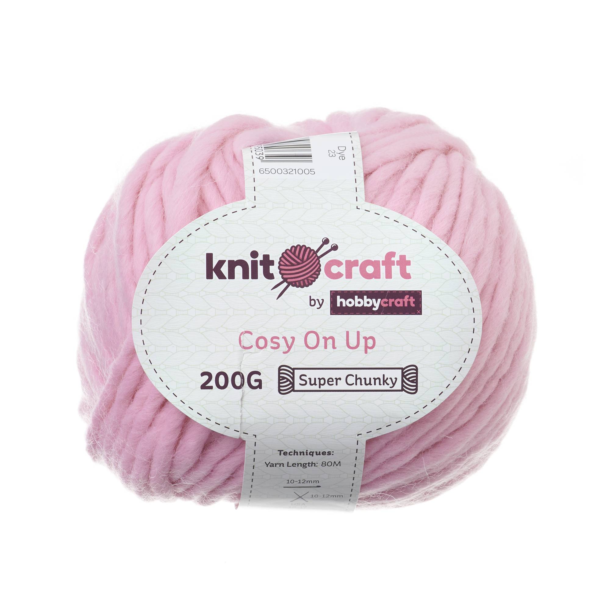 Knitcraft Bubblegum Pink Cosy On Up Yarn 200g | Hobbycraft