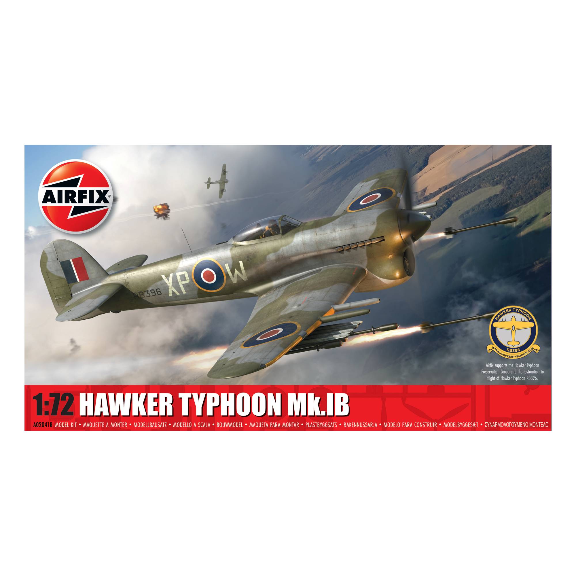Airfix Hawker Typhoon Mk.IB Model Kit 1:72 | Hobbycraft