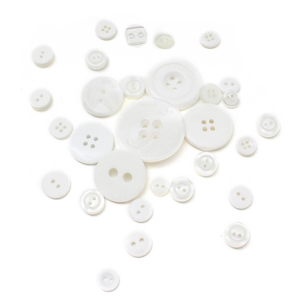 White Buttons 50g | Hobbycraft