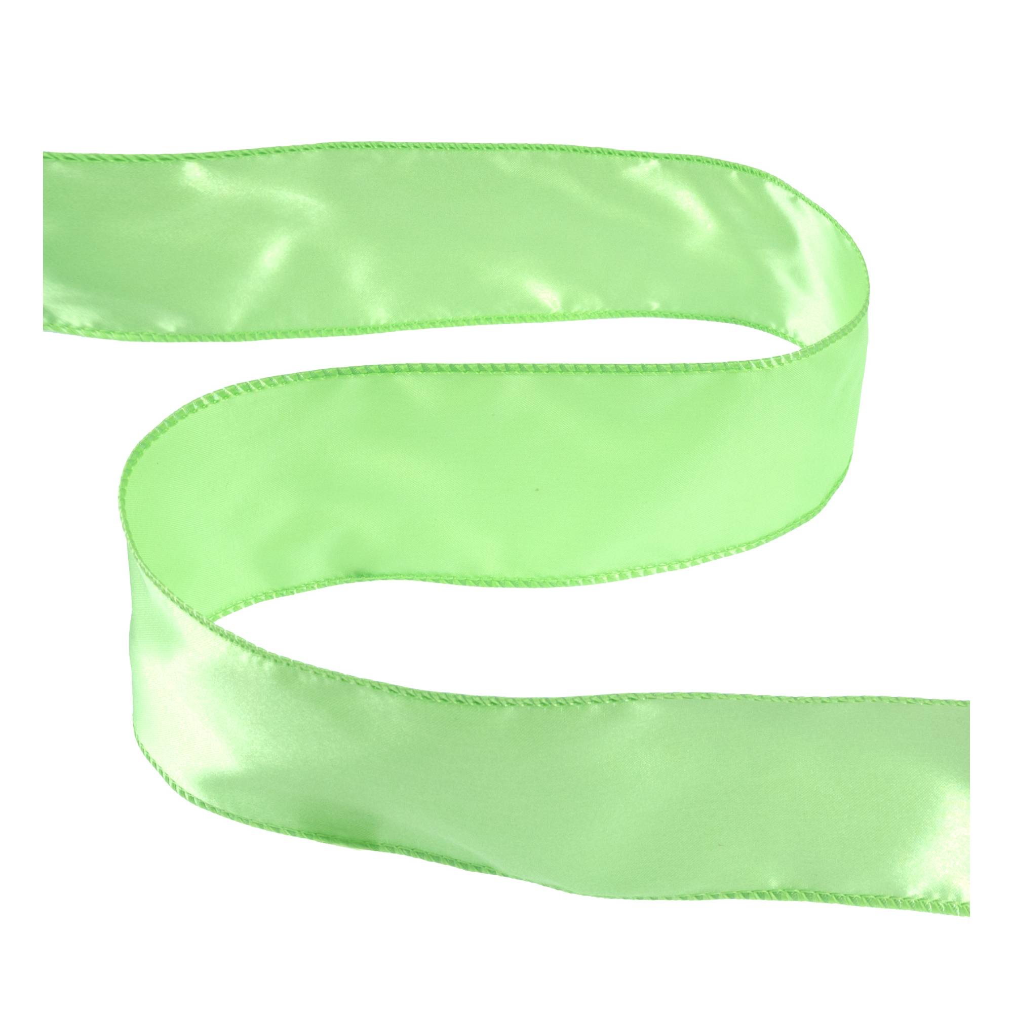 Apple Wire Edge Satin Ribbon 63mm x 3m | Hobbycraft