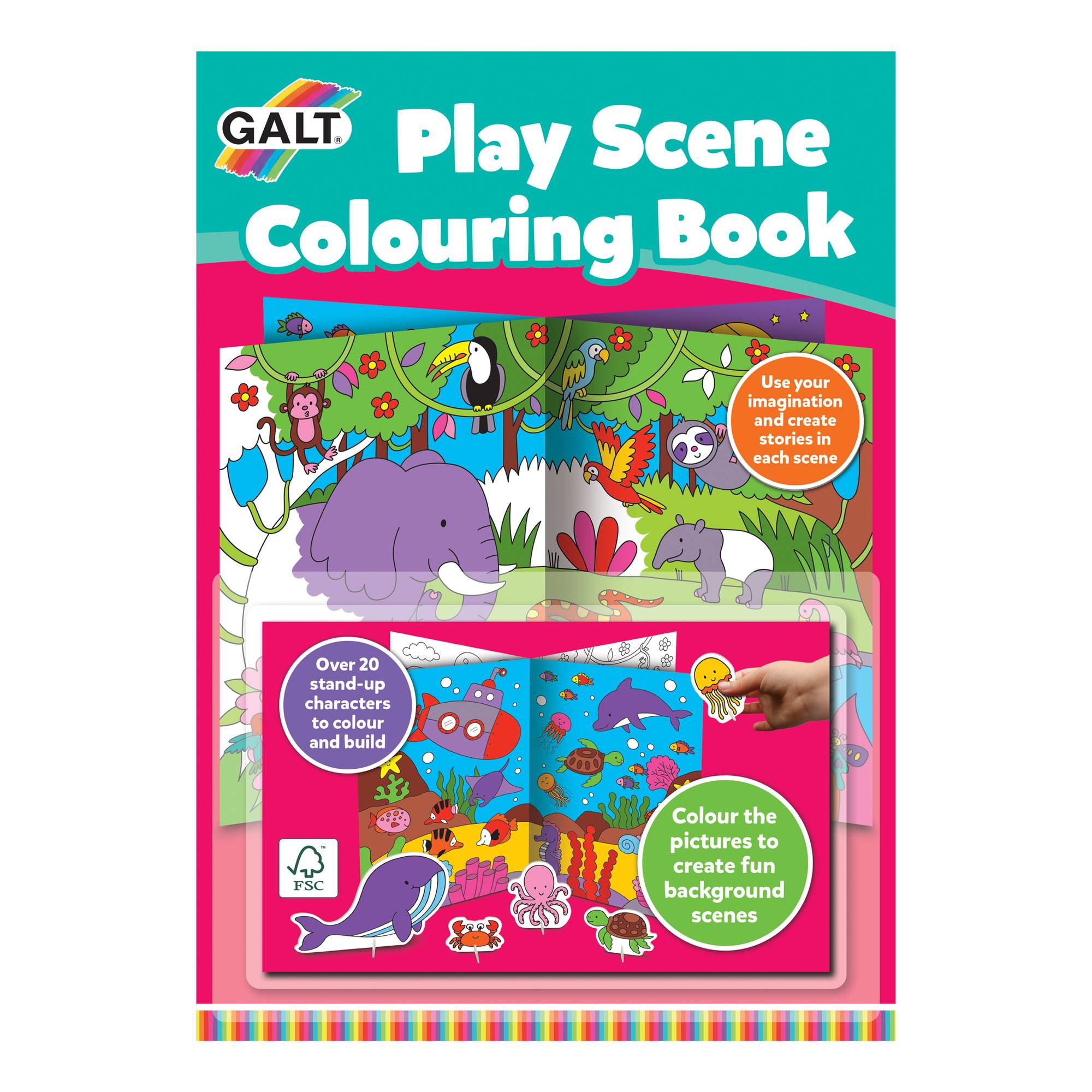 Galt Play Scene Colouring Book | Hobbycraft