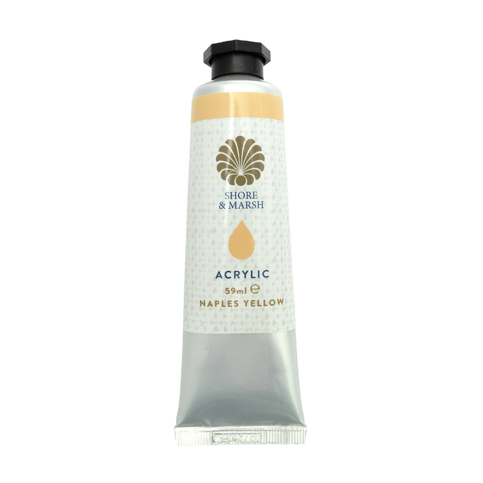 Shore & Marsh Naples Yellow Acrylic Paint 59ml | Hobbycraft
