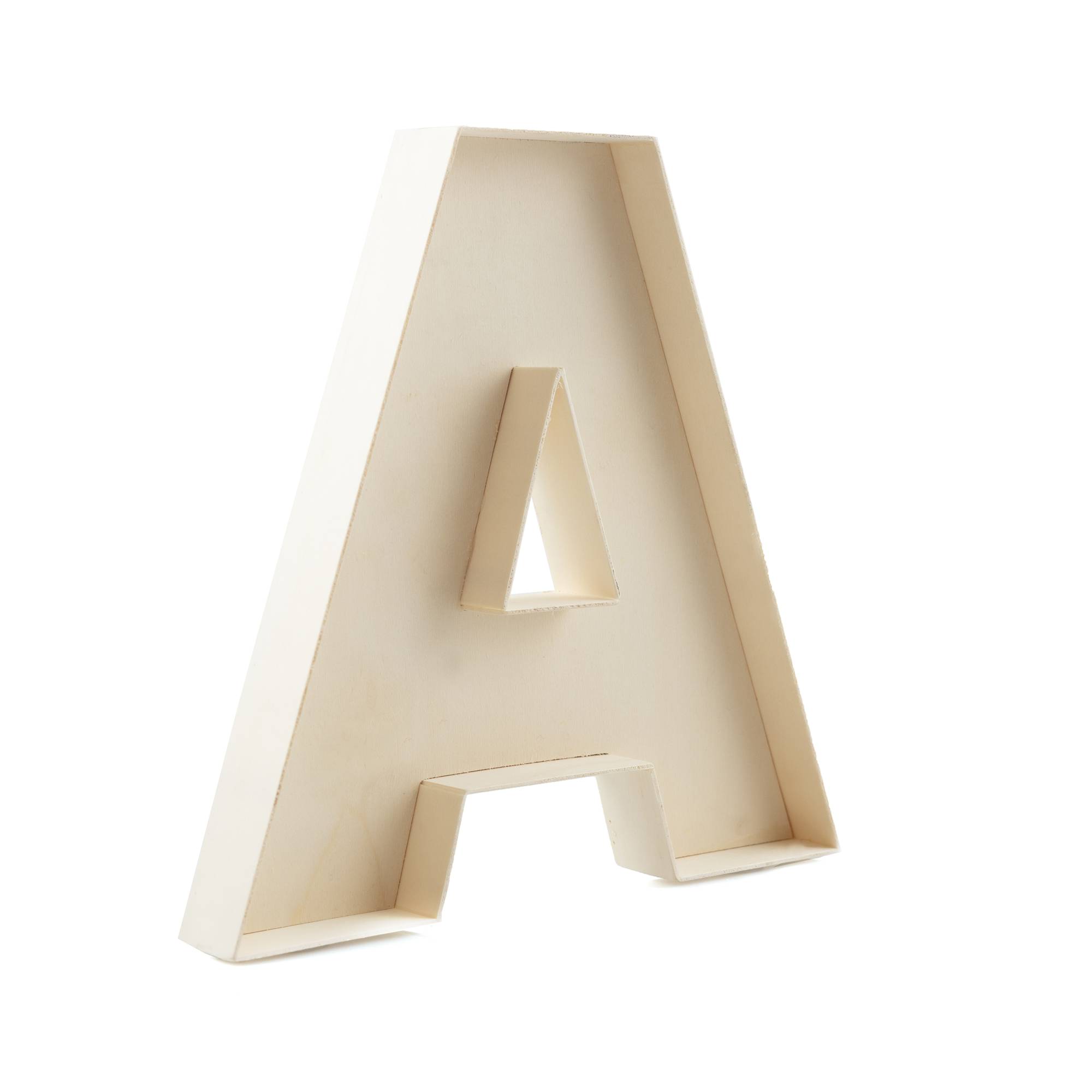 Wooden Fillable Letter A 22cm | Hobbycraft