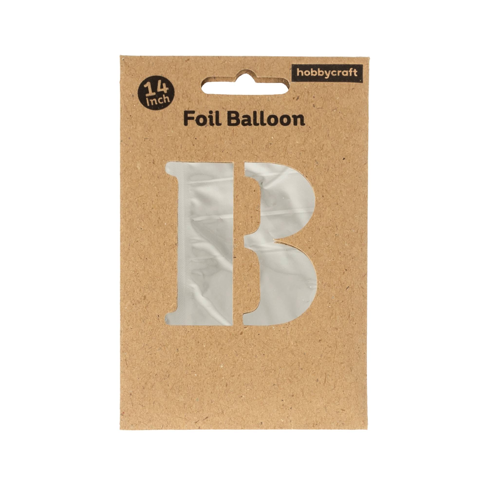Silver Foil Letter B Balloon | Hobbycraft
