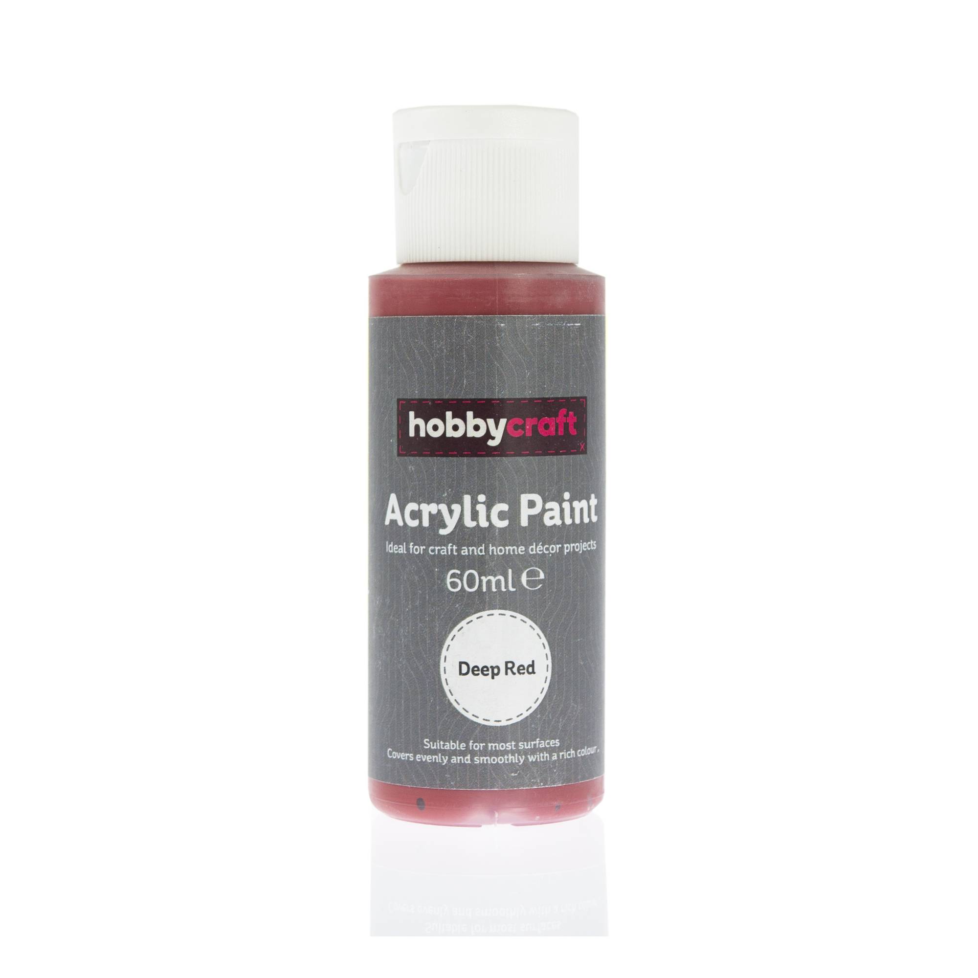 Deep Red Acrylic Craft Paint 60ml | Hobbycraft