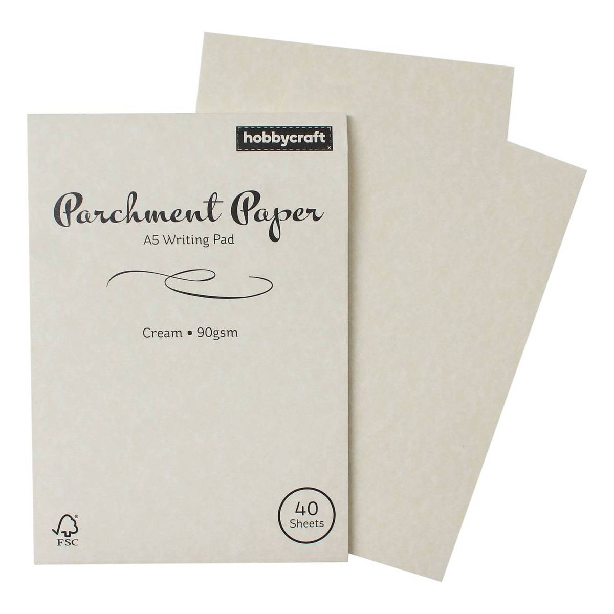 Cream Parchment Paper Writing Pad A5 40 Sheets Hobbycraft Cream Parchment Paper Writing Pad A5 40 Sheets Hobbycraft