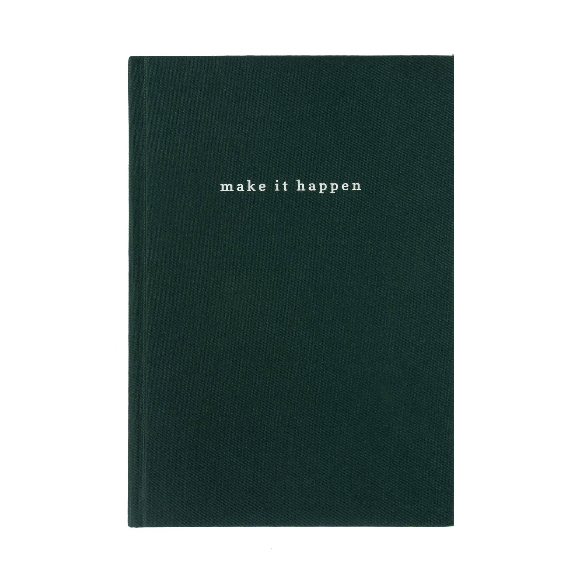 Make It Happen Green Journal Notebook A5 | Hobbycraft
