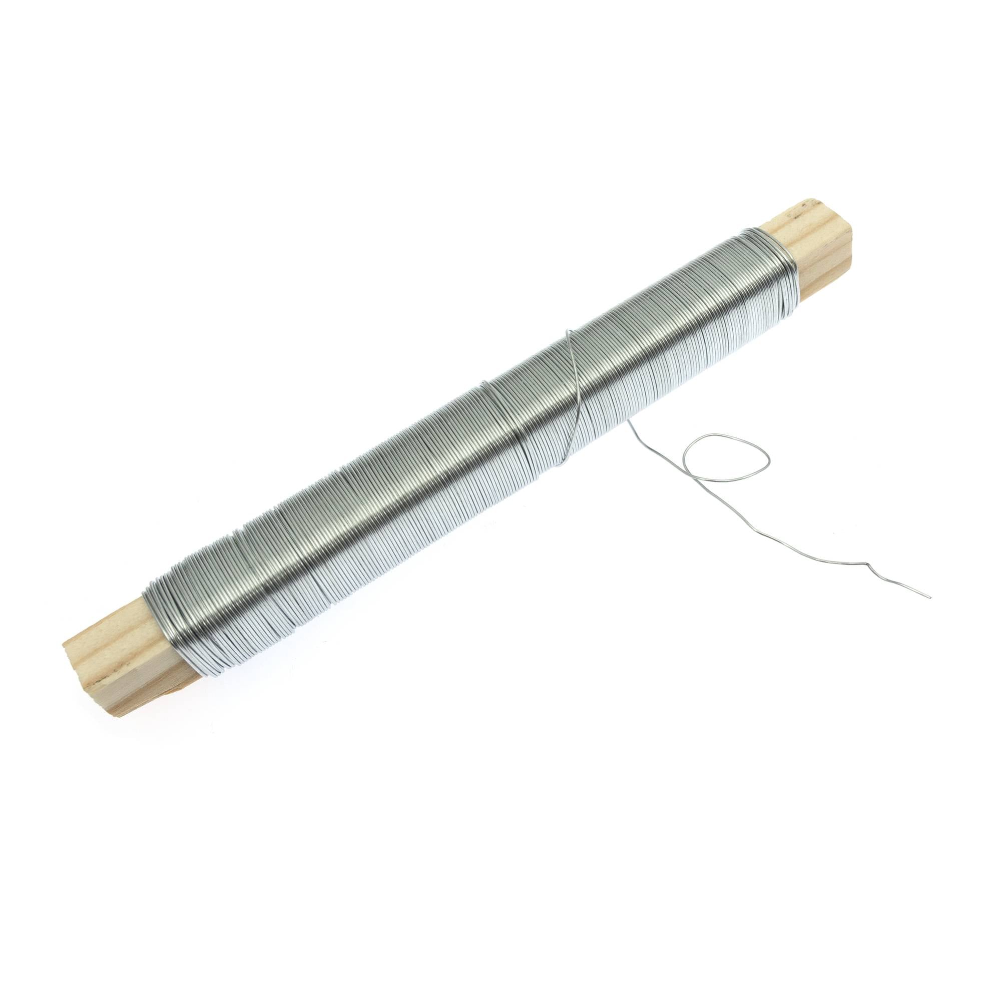 Silver Metallic Wire 0.5mm x 25m | Hobbycraft