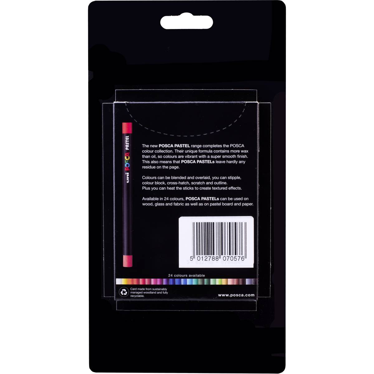 Uni-ball Posca Neutral Wax Pastels 12 Pack | Hobbycraft