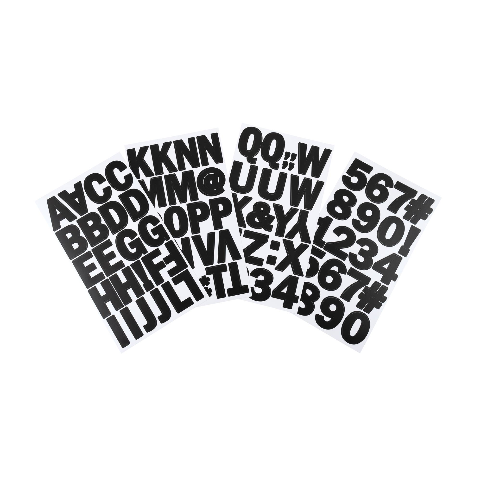 Black Vinyl Letter Stickers 86 Pack | Hobbycraft