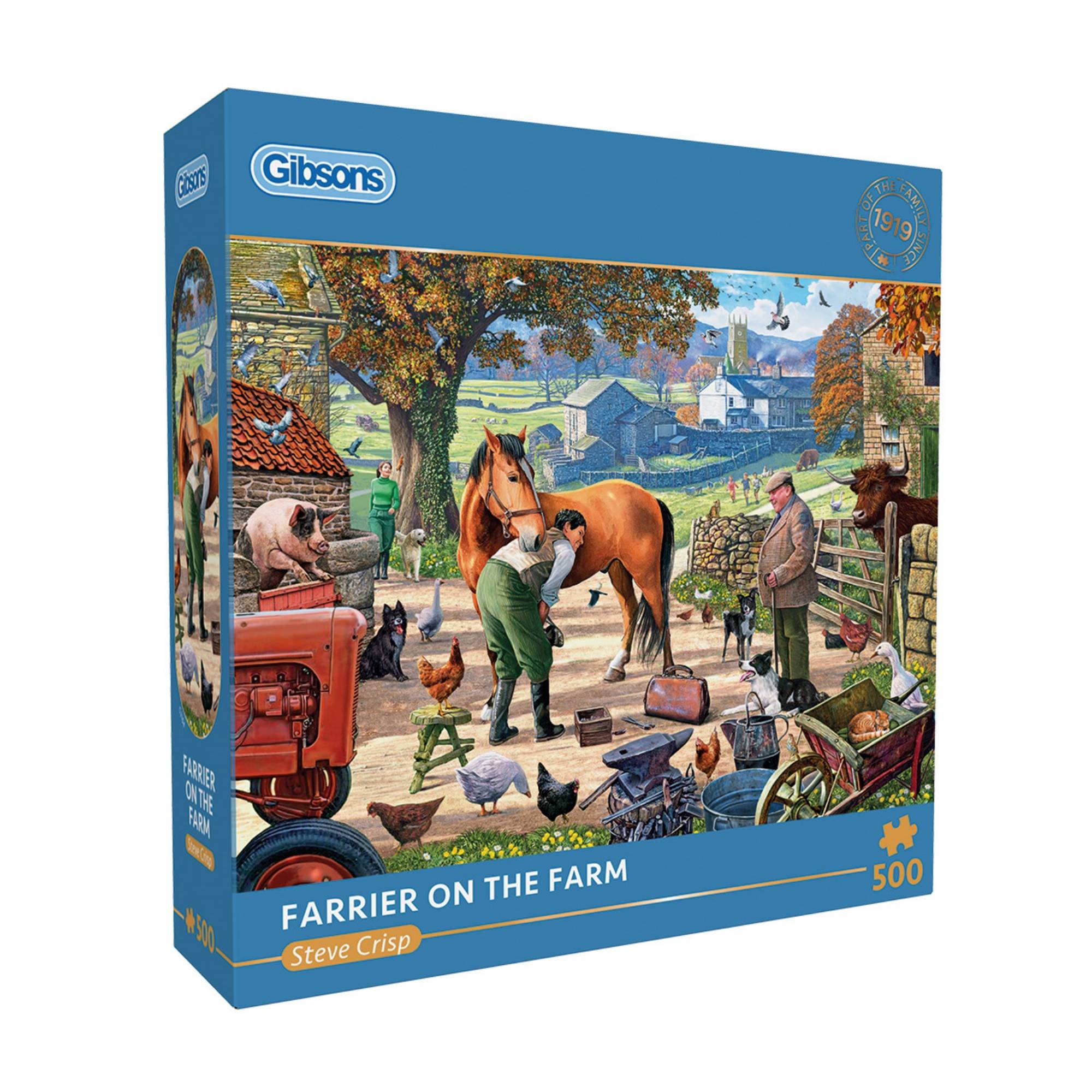 Gibsons Farrier on the Farm Jigsaw Puzzle 500 Pieces | Hobbycraft