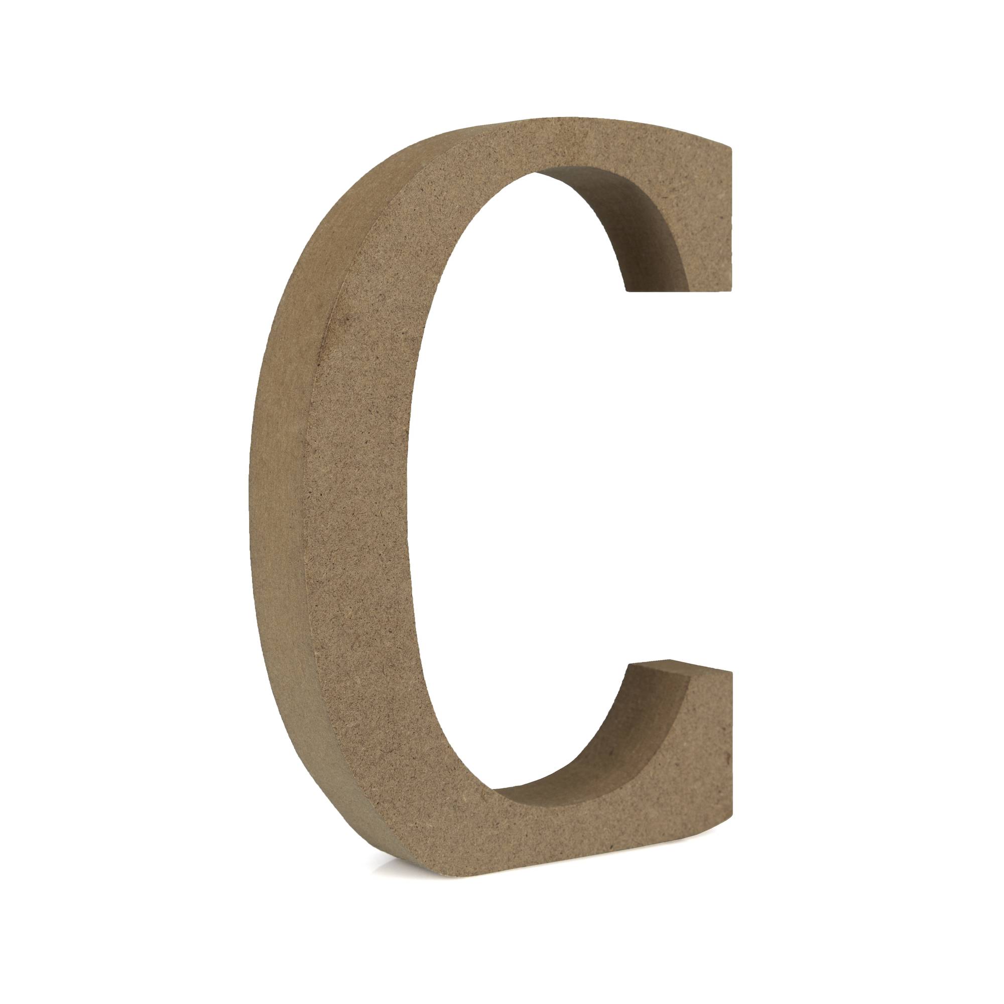 MDF Wooden Letter C 13cm | Hobbycraft