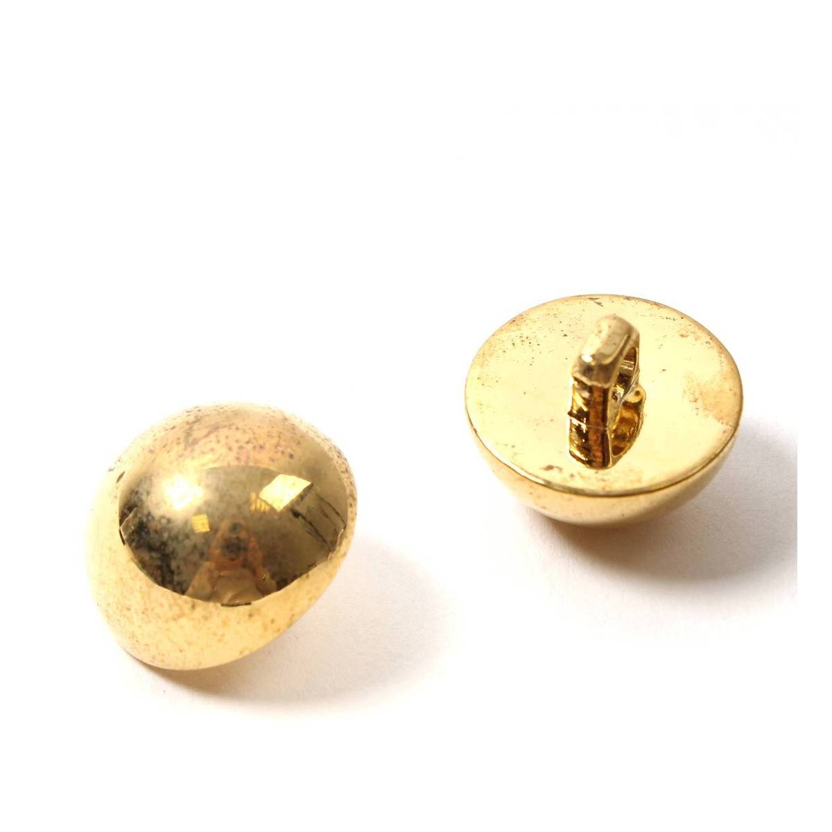 Hemline Gold Metal Dome Button 2 Pack | Hobbycraft