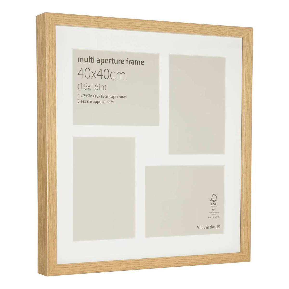 Oak Multi Aperture Picture Frame – PFPLCP