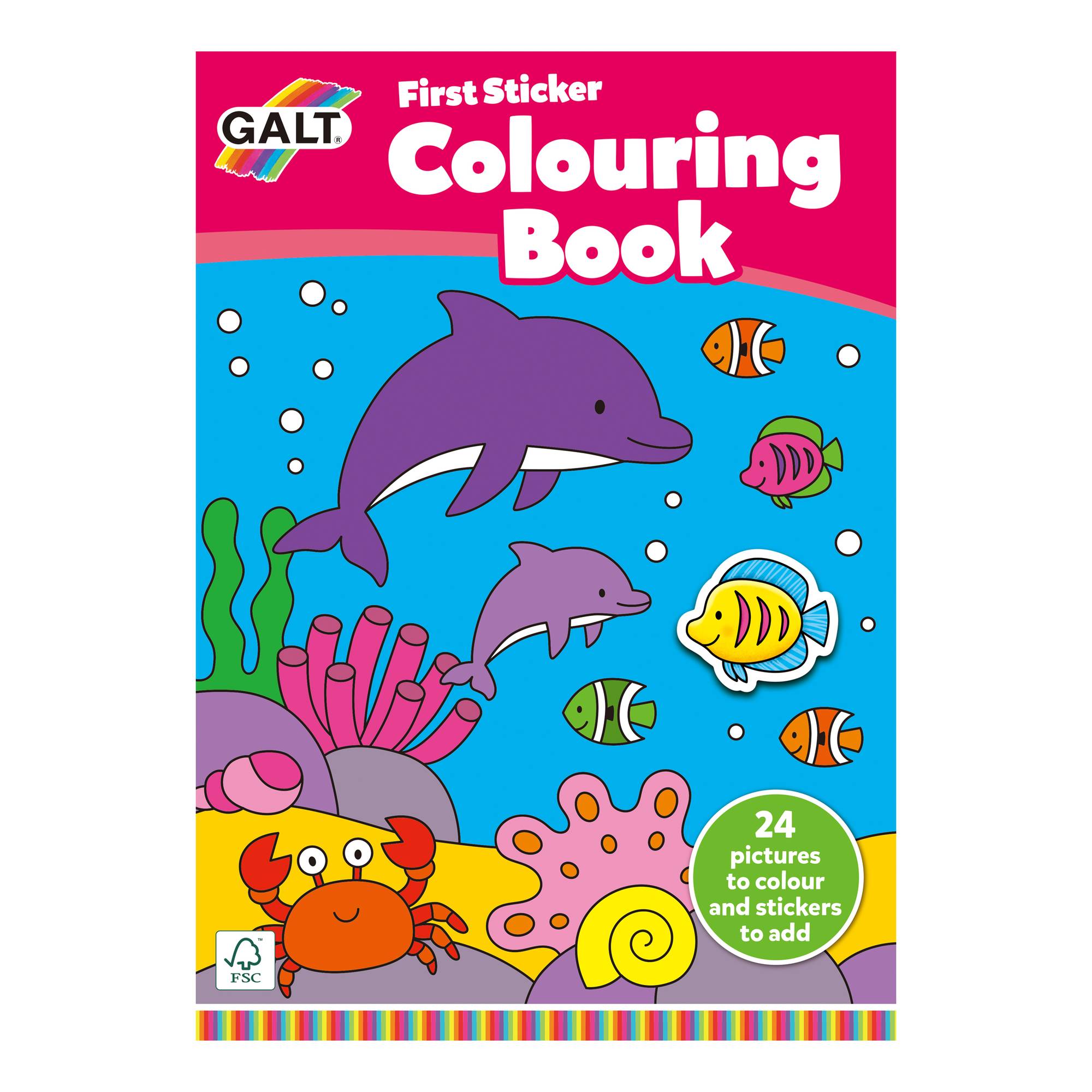 Galt First Sticker Colouring Book | Hobbycraft