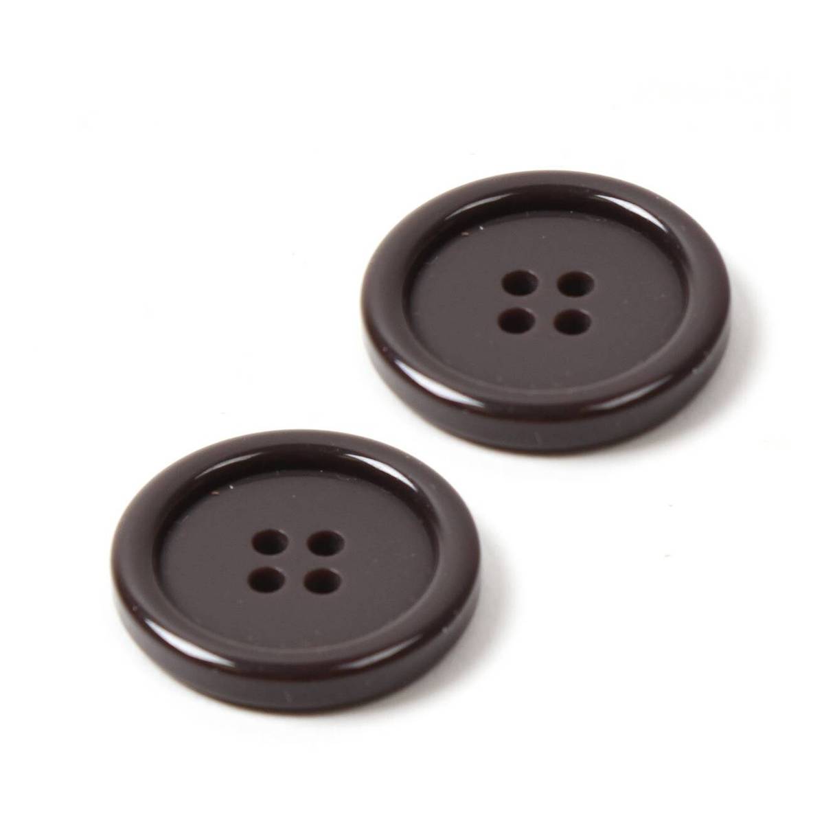 Hemline Brown Basic Jacket Button 2 Pack | Hobbycraft