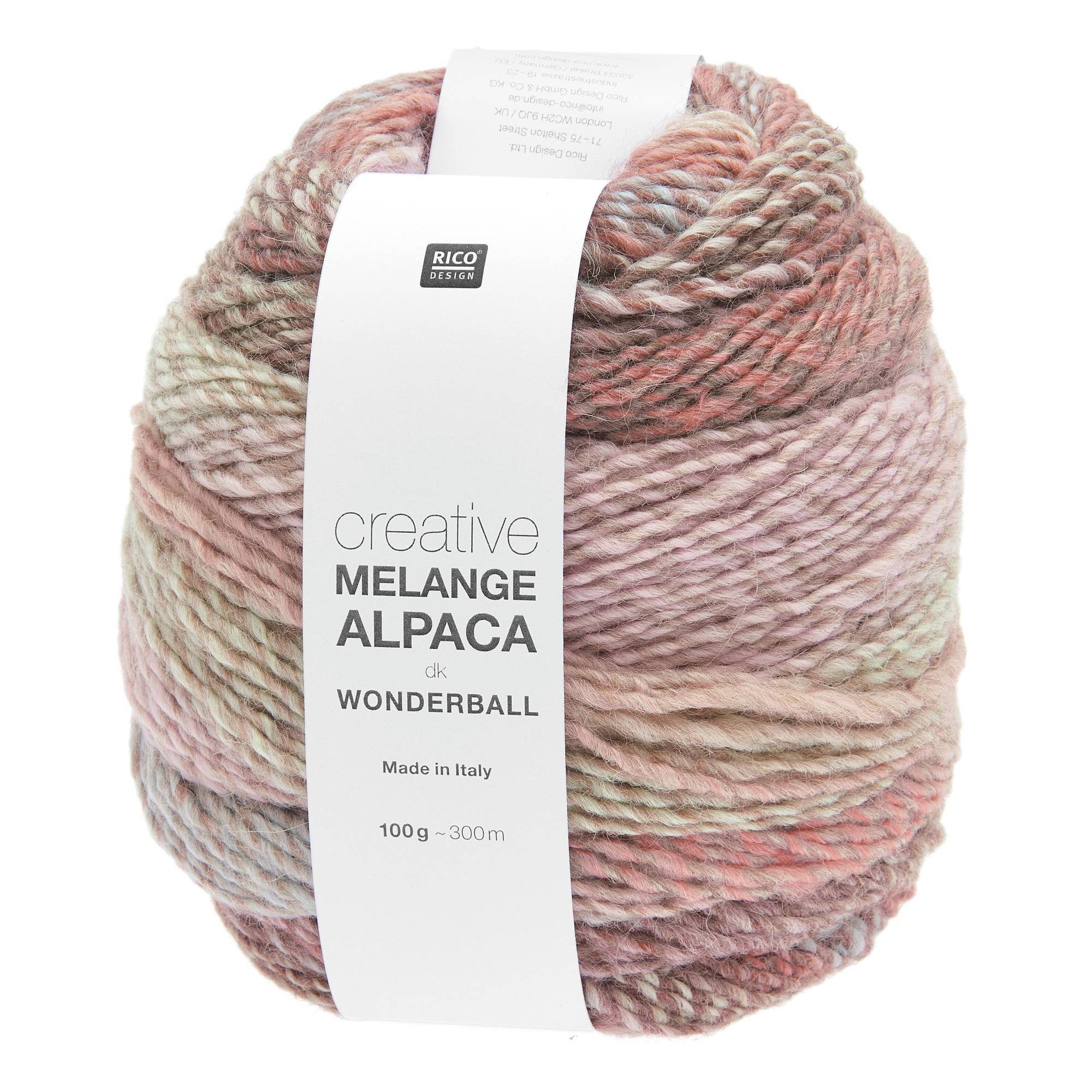 Rico Creative Spring Melange Alpaca Wonderball DK 100g | Hobbycraft